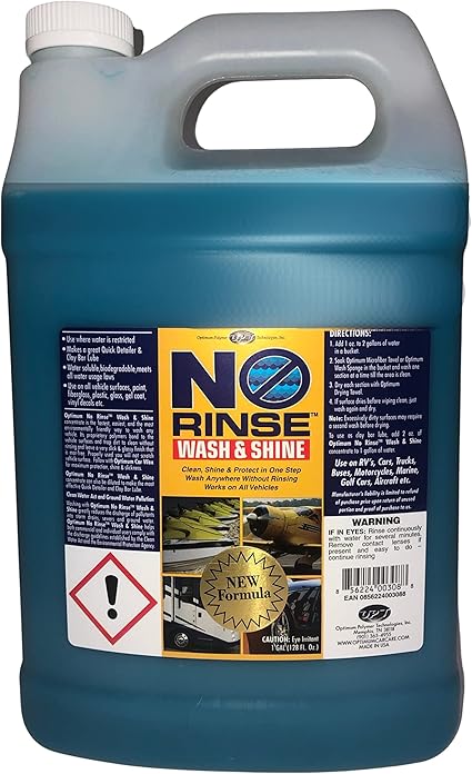 Amazon.com: Optimum No Rinse Wash and Shine - ONR Car Wash, 1 Gallon ...