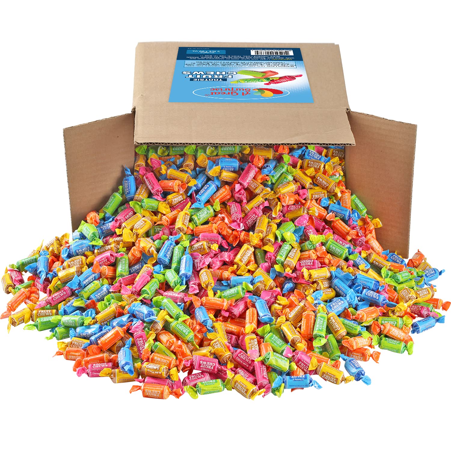 Tootsie Roll Fruit Chews Assorted Flavors Bulk Candy 5 LBS 80 OZ tootsie-roll-fruit-chews-assorted-flavors-bulk-candy-5-lbs-80-oz