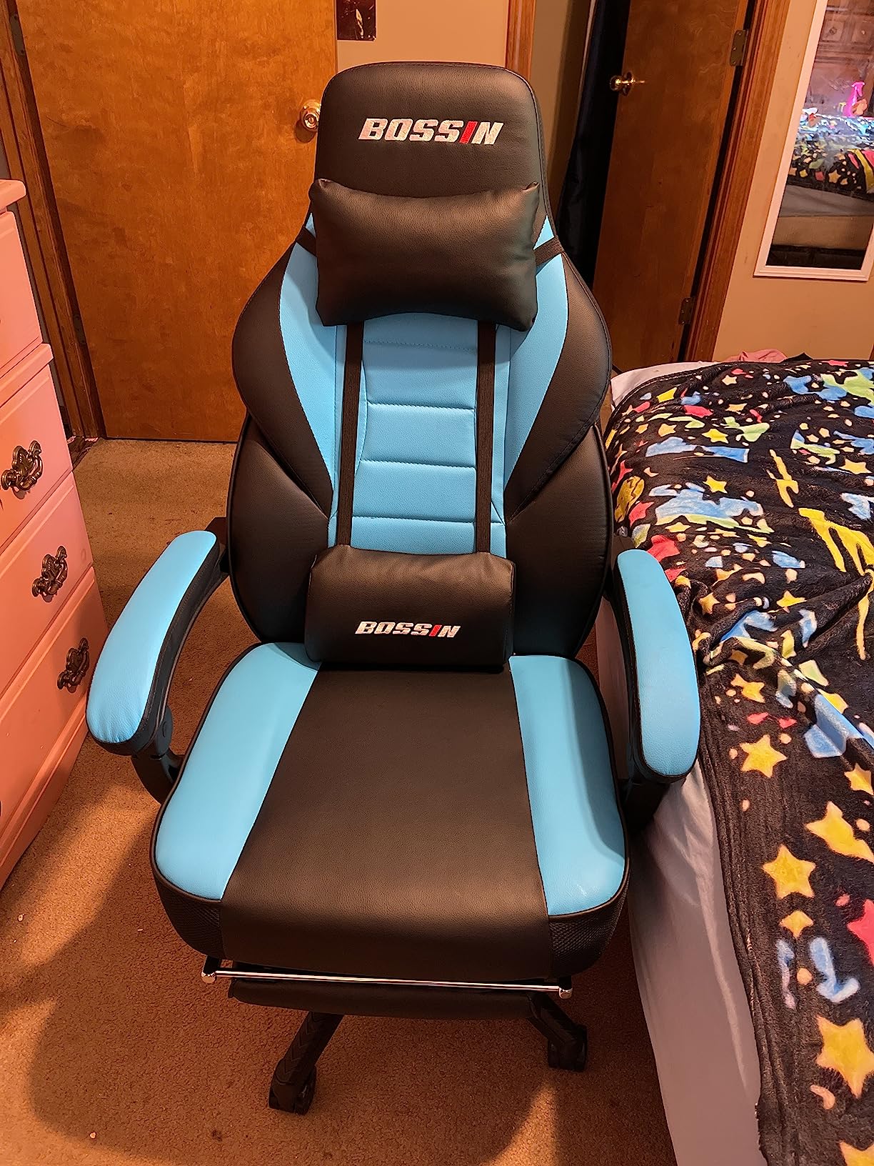 $27/mo - Finance BOSSIN Gaming Chair, Leather Computer Desk Chair with ...