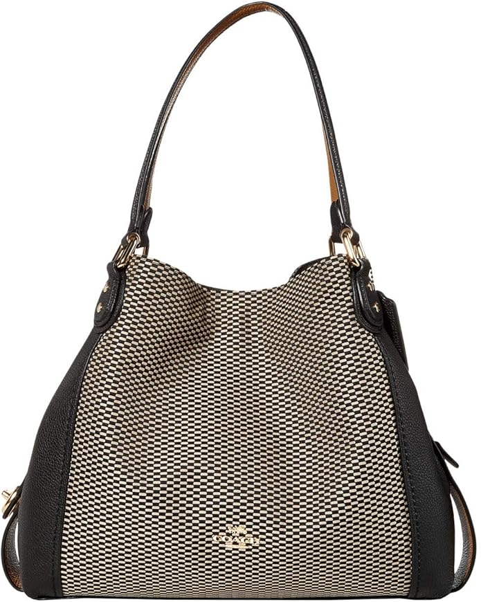 COACH Legacy Jacquard Edie 31 Shoulder Bag Black One Size: Handbags ...