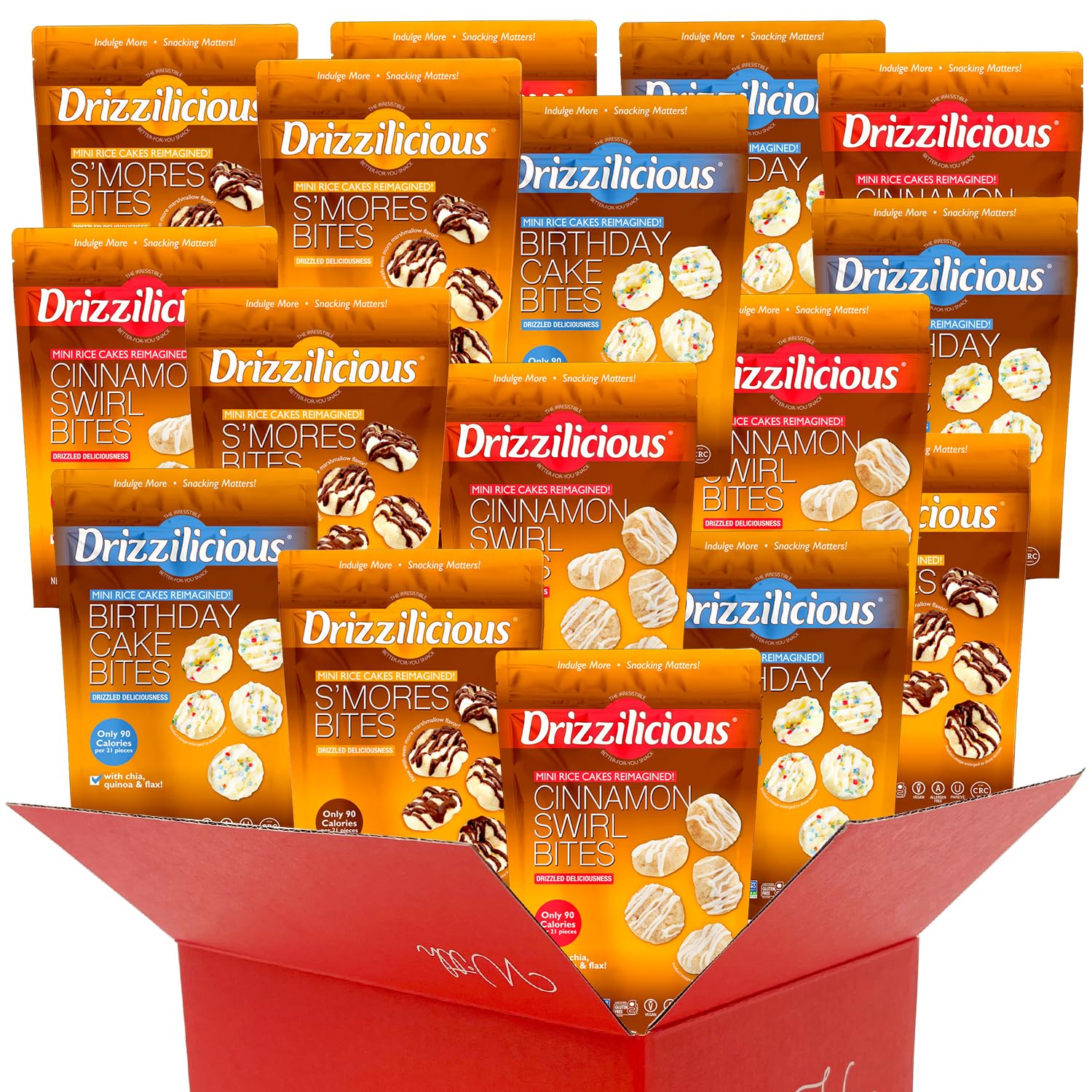 Amazon.com : Mini Rice Cakes Variety Pack | 3 Flavors - Birthday Cake ...