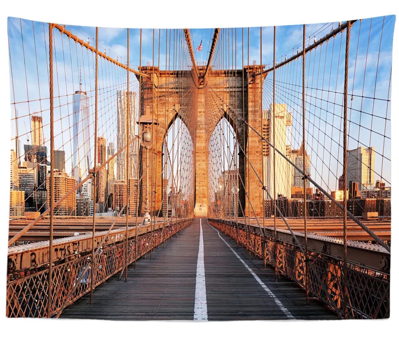 Brooklyn Bridge Backdrop The Brooklyn Bridge With Lower Manhattan In