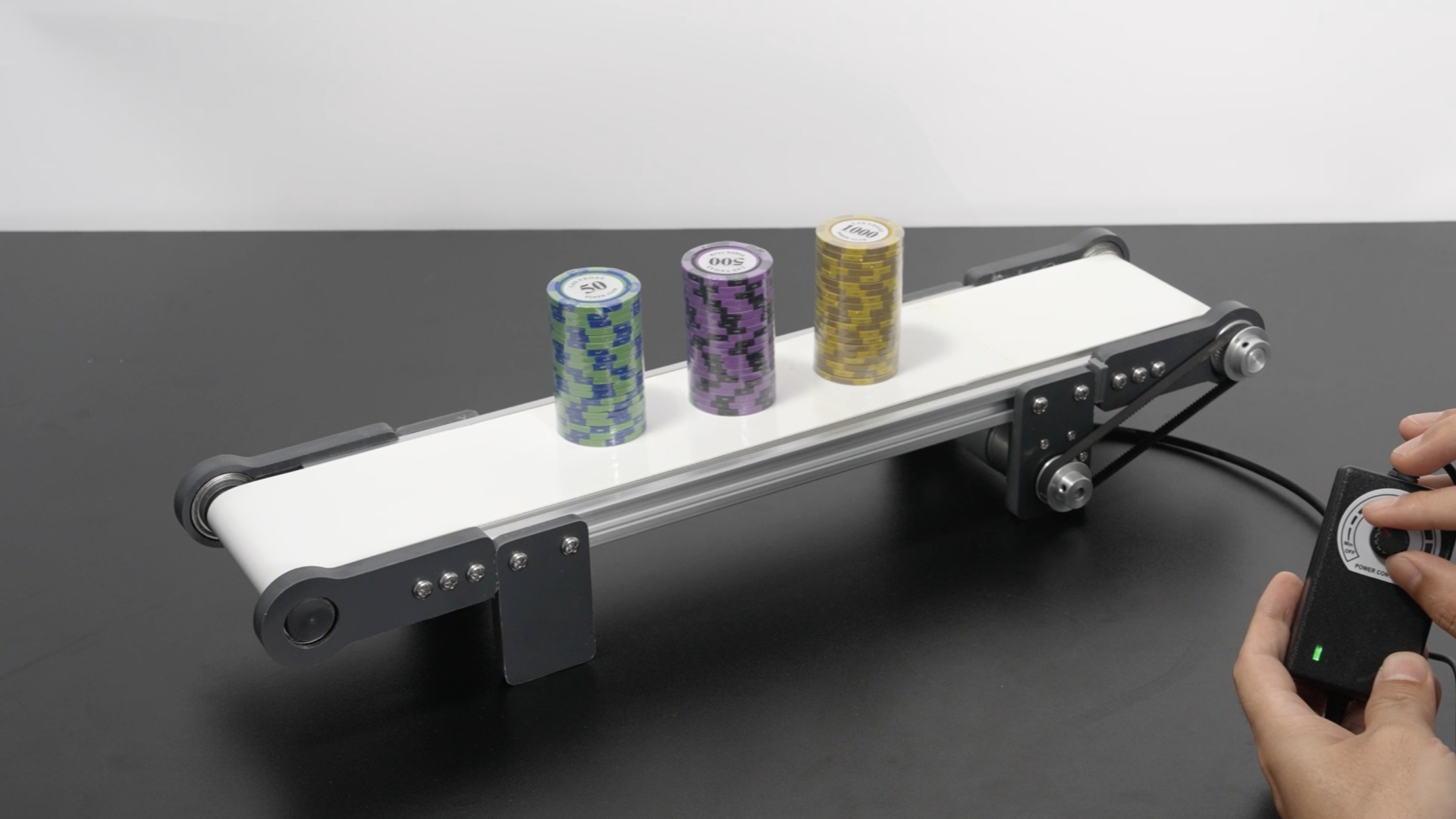 Watch DC 12V Electric Desktop Conveyor Belt on Amazon Live
