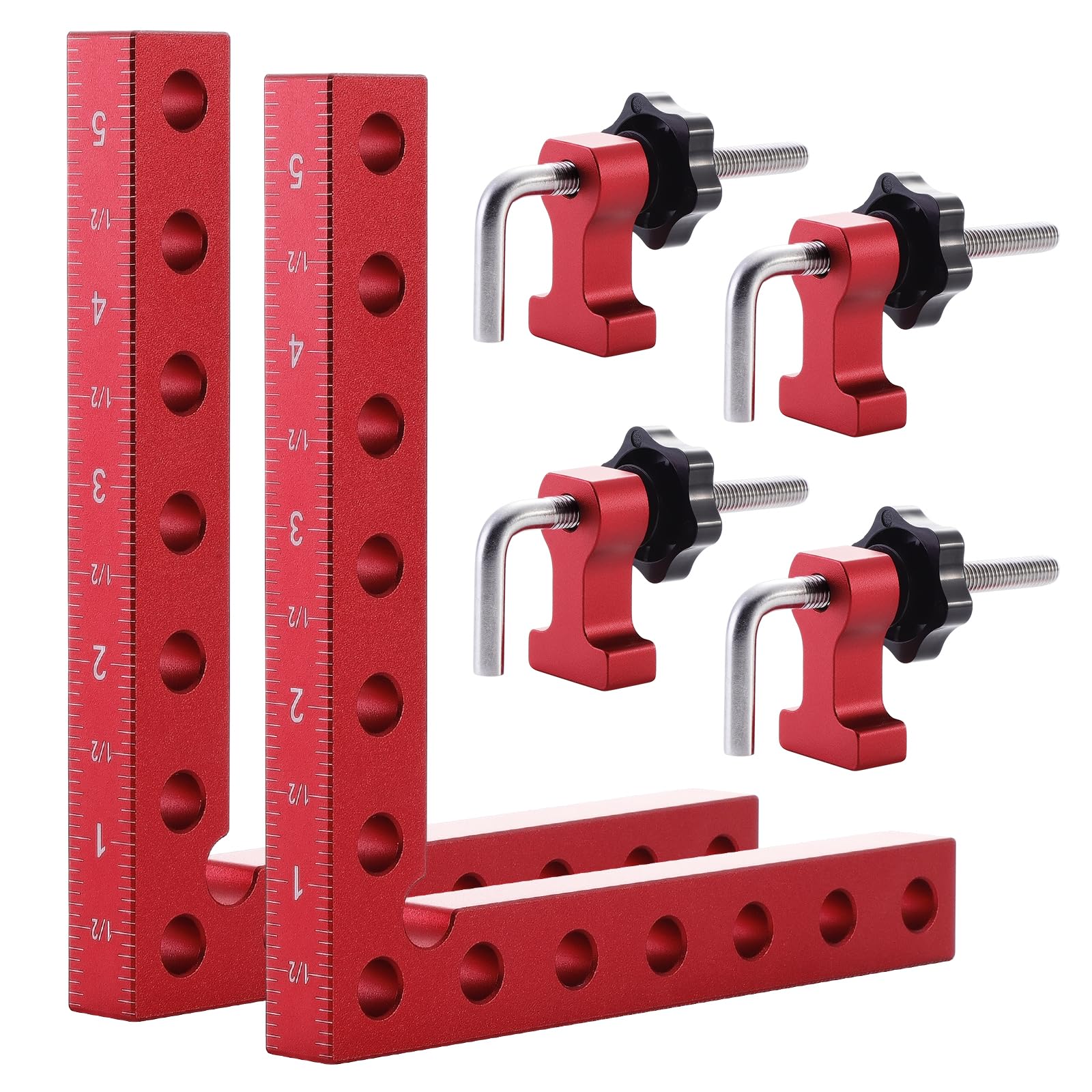 Fippy 90 Degree Positioning Squares Clamps Right Angle Clamps 5'' x 5 ...