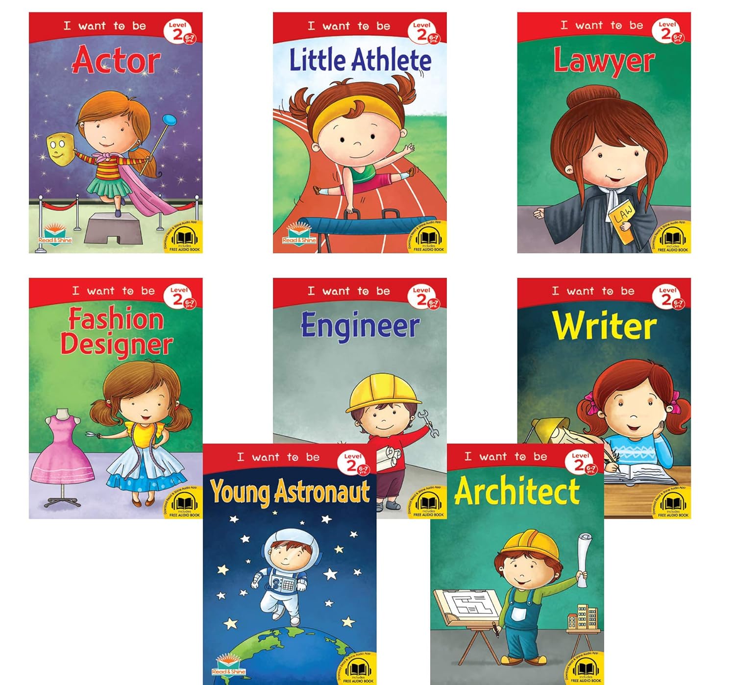 Set Of 8 I Want To Be Books For 6 7 Year Old Children Team Pegasus set-of-8-i-want-to-be-books-for-6-7-year-old-children-team-pegasus