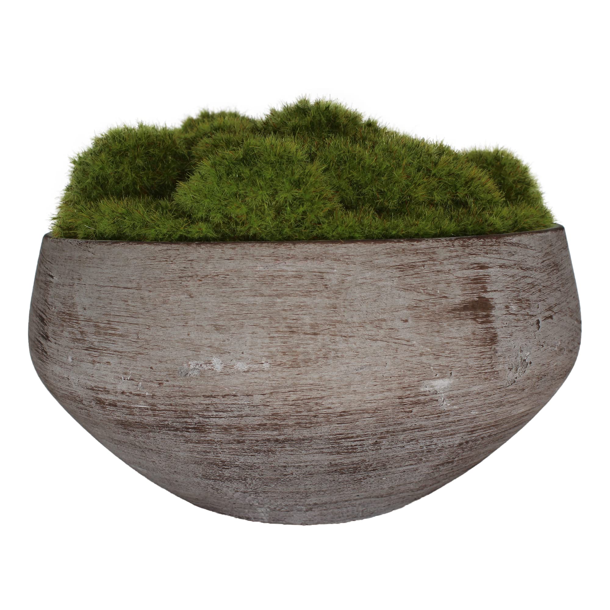 MD MACOMINE DESIGN Moss Bowl | Artificial | Hand-Painted Cement Bowl ...