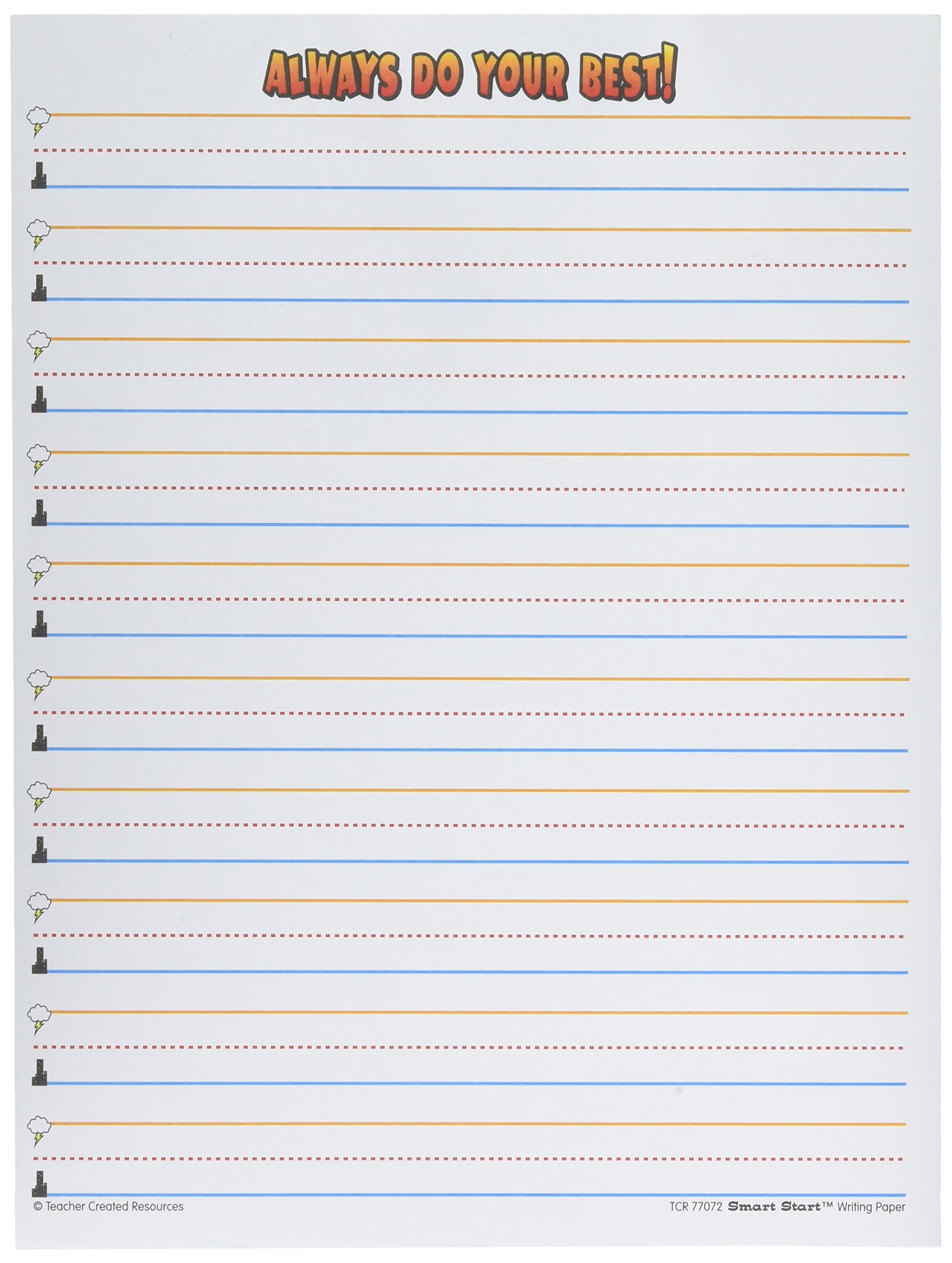 Buy Teacher Created Resources Superhero Smart Start Writing Paper ...