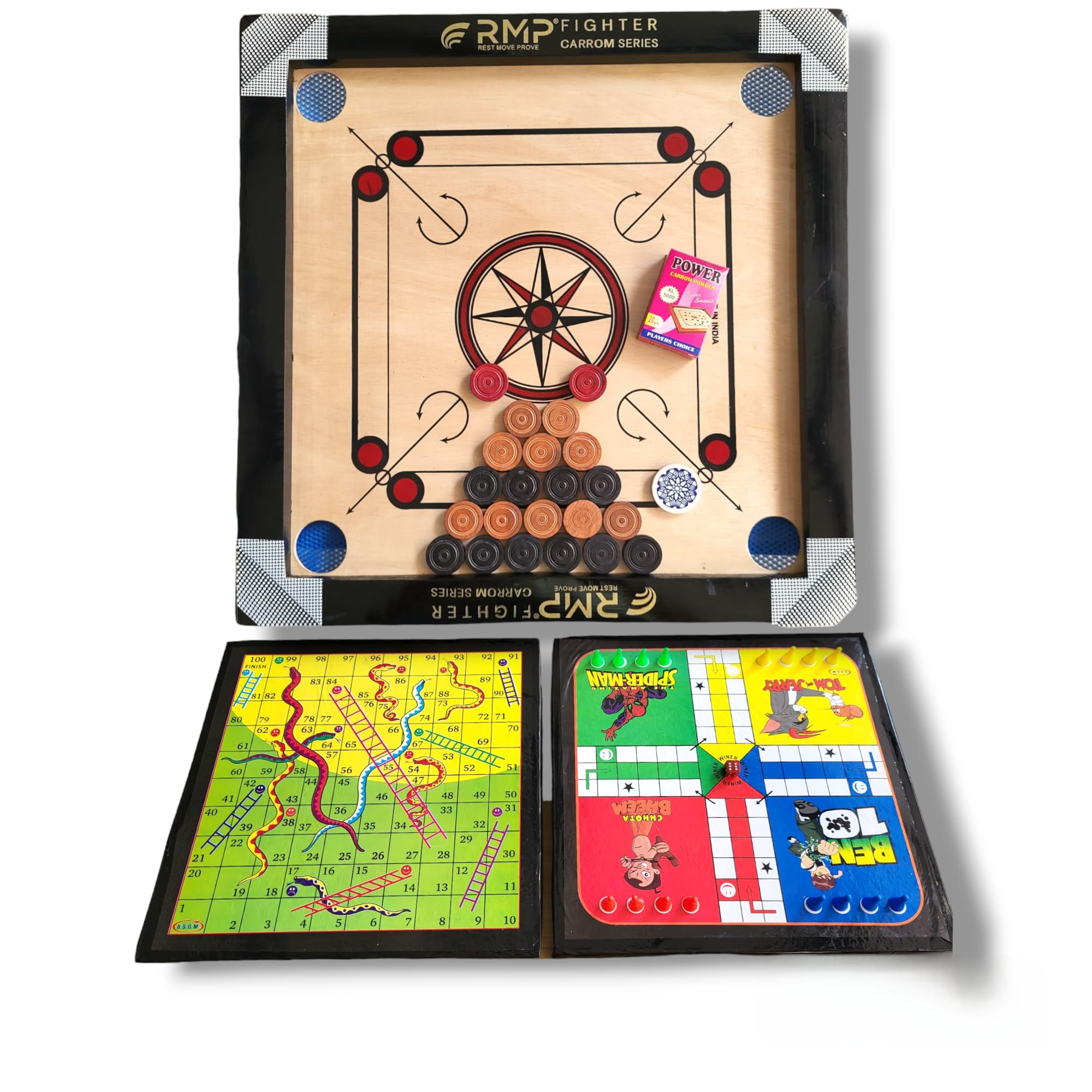 Buy RMP Carrom Board for Kids 20 inches Glossy Finish with Carrom Board ...