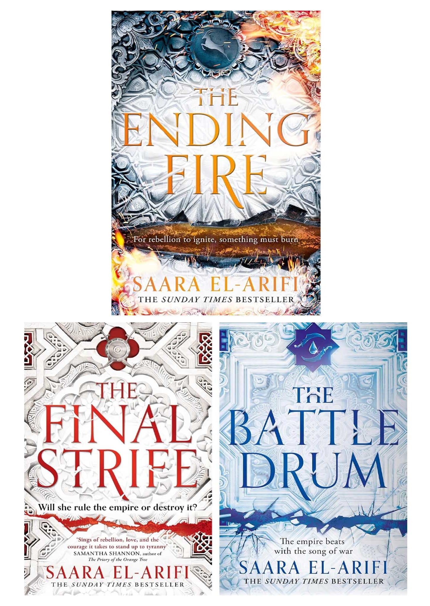 Buy The Ending Fire Series By Saara El Arifi 3 Books Complete ...