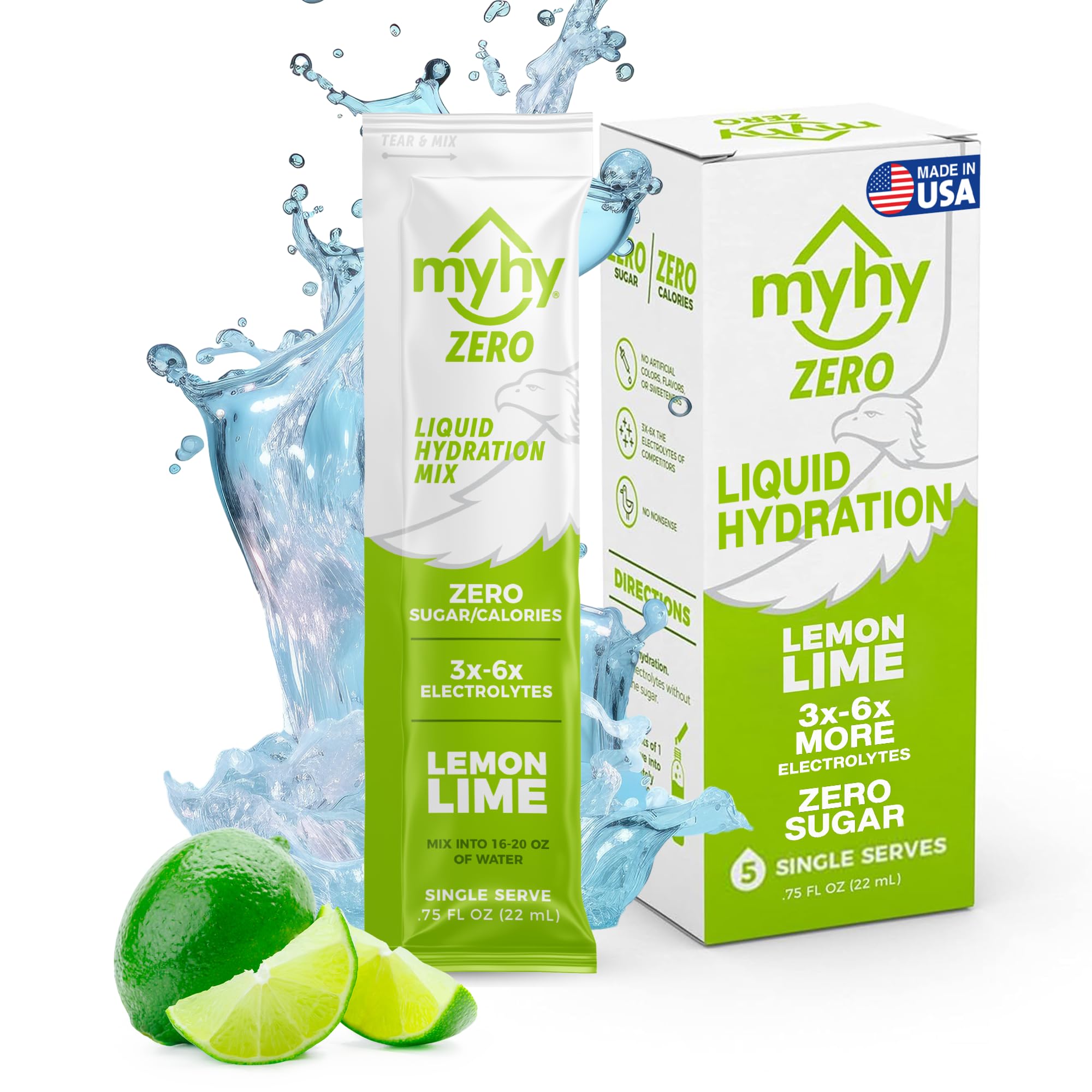 Amazon.com: MYHY ZERO - Sugar Free Liquid Hydration Packets ...