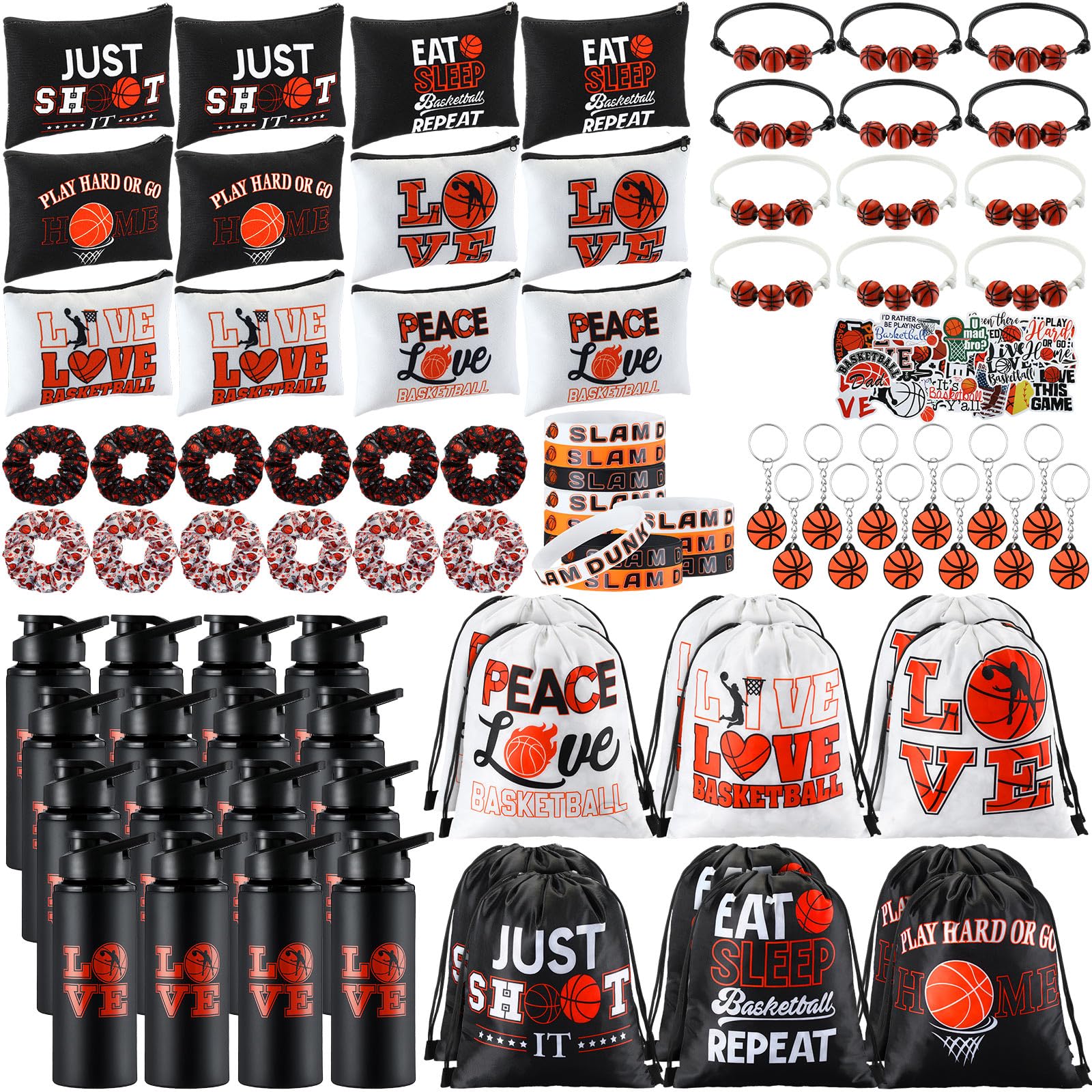Amazon.com: SilTriangle 134 Pcs Basketball Party Favors Include 12 ...