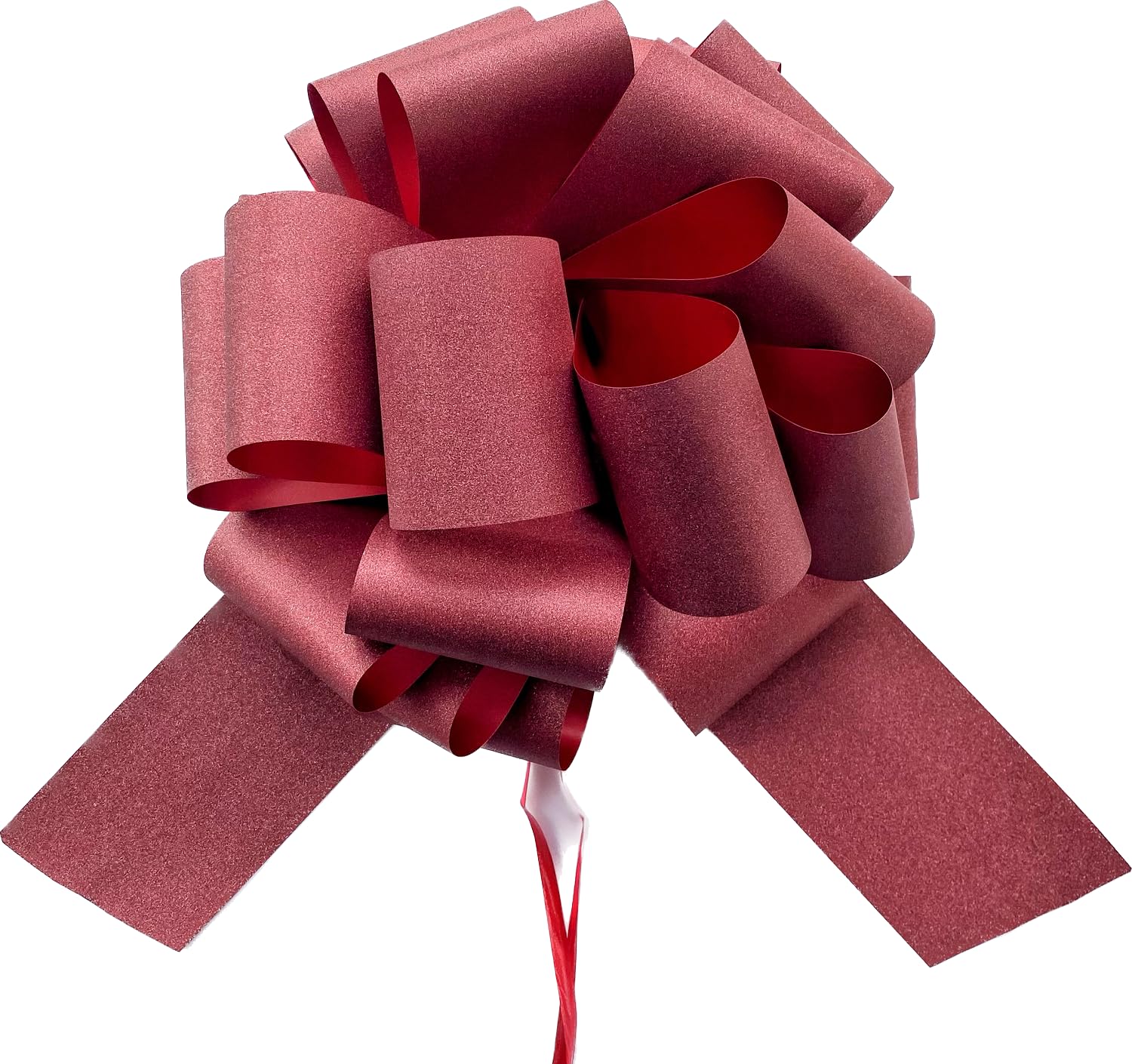 Amazon.com: 1PC Giant Red Pull Bow for Gift Wrapping, 14" Glitter Large ...