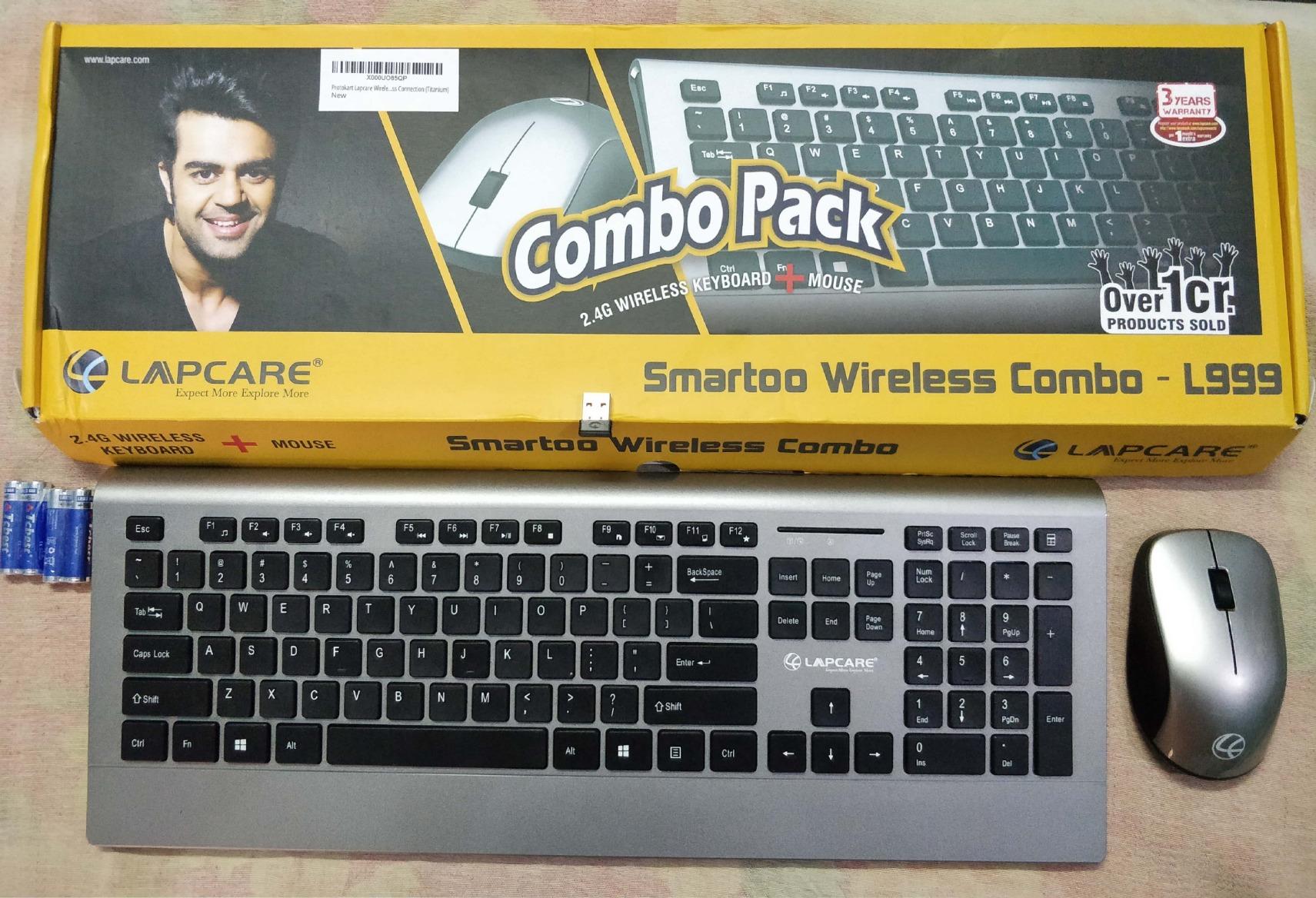 Protokart Lapcare Wireless Keyboard and Mouse Combo with 2.4GHz ...