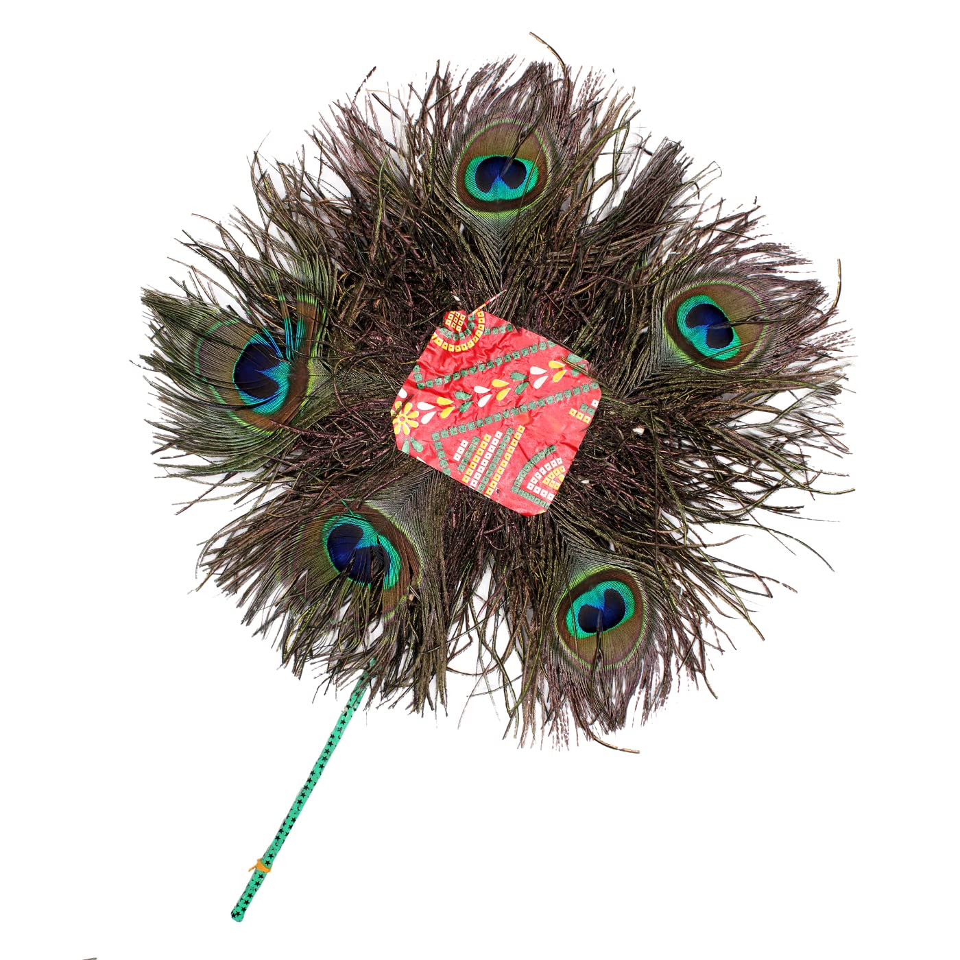 Buy Majik Handmade Natural Peacock Feather Mor Pankh Fan for Home ...