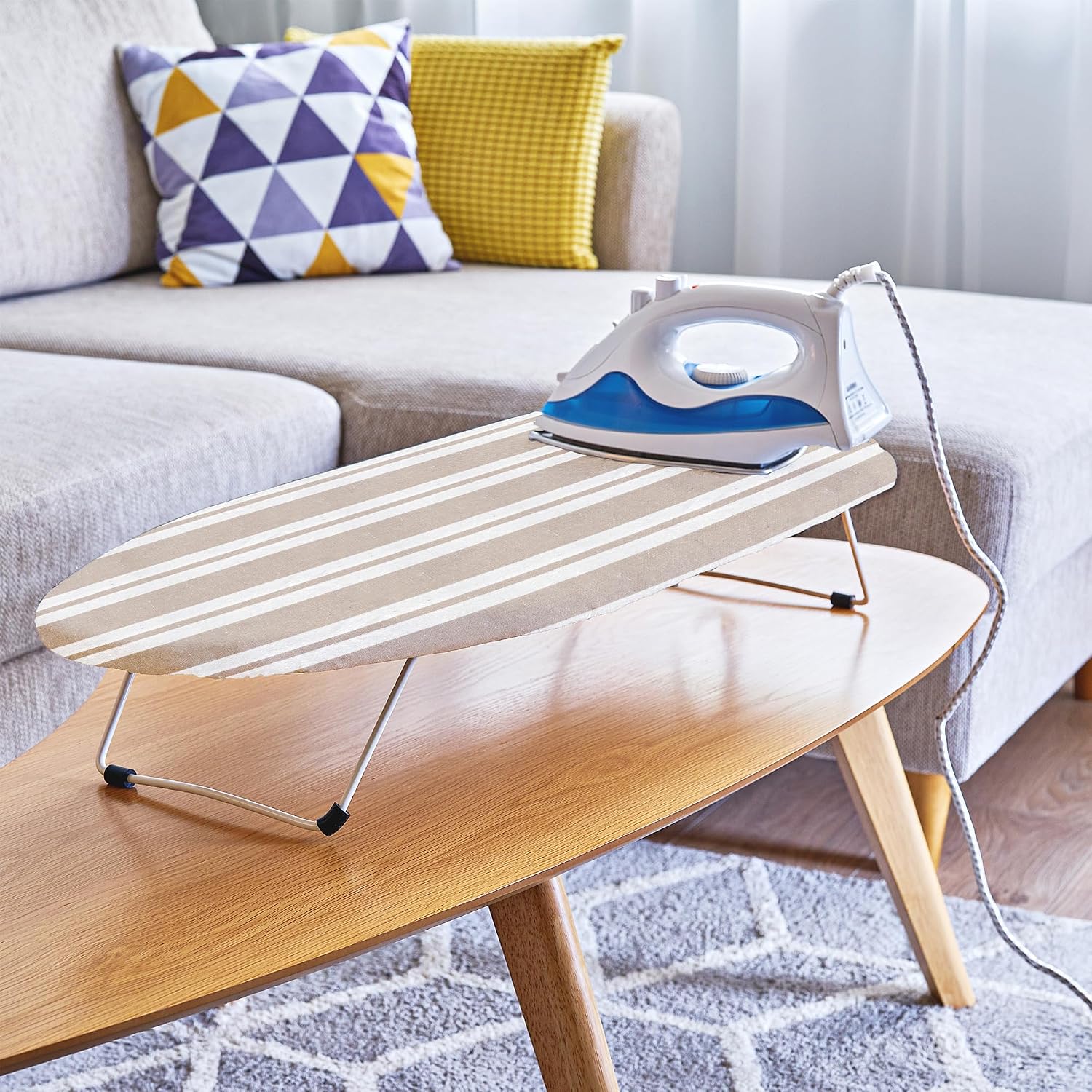 Encasa XO Ironing Board Covers and Pad - 72x30 cm Fits Mini Iron Boards ...
