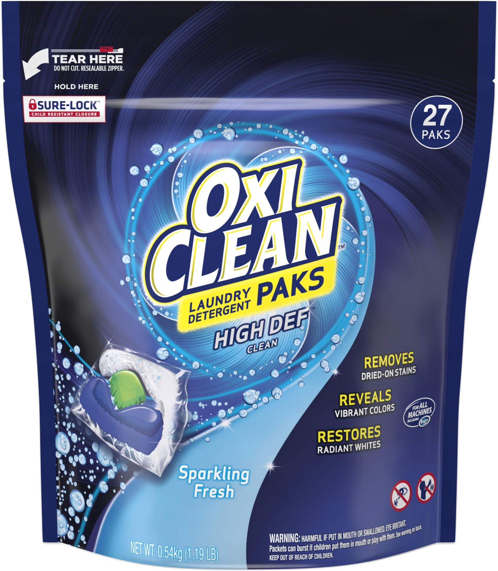 Amazon.com: OxiClean High Def Clean Sparkling Fresh Laundry Detergent ...