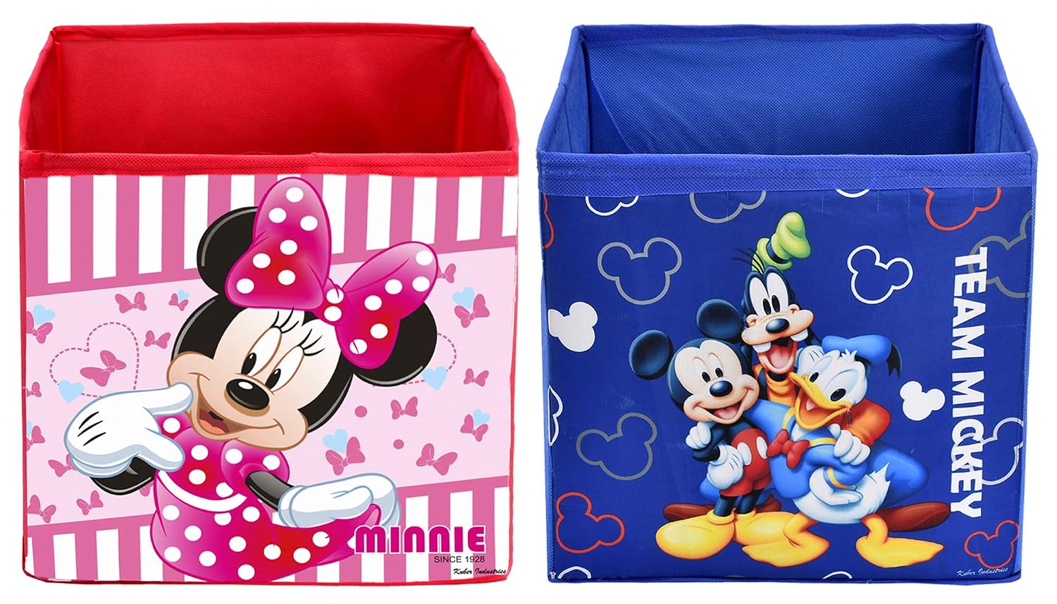Kuber Industries Disney Print Non Woven Fabric 2 Pieces Foldable Large ...