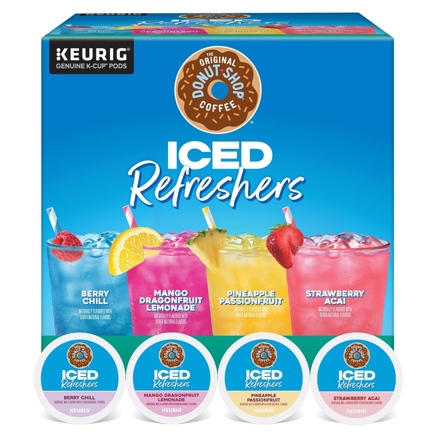 Amazon.com: The Original Donut Shop, Iced Refreshers, Keurig Single ...