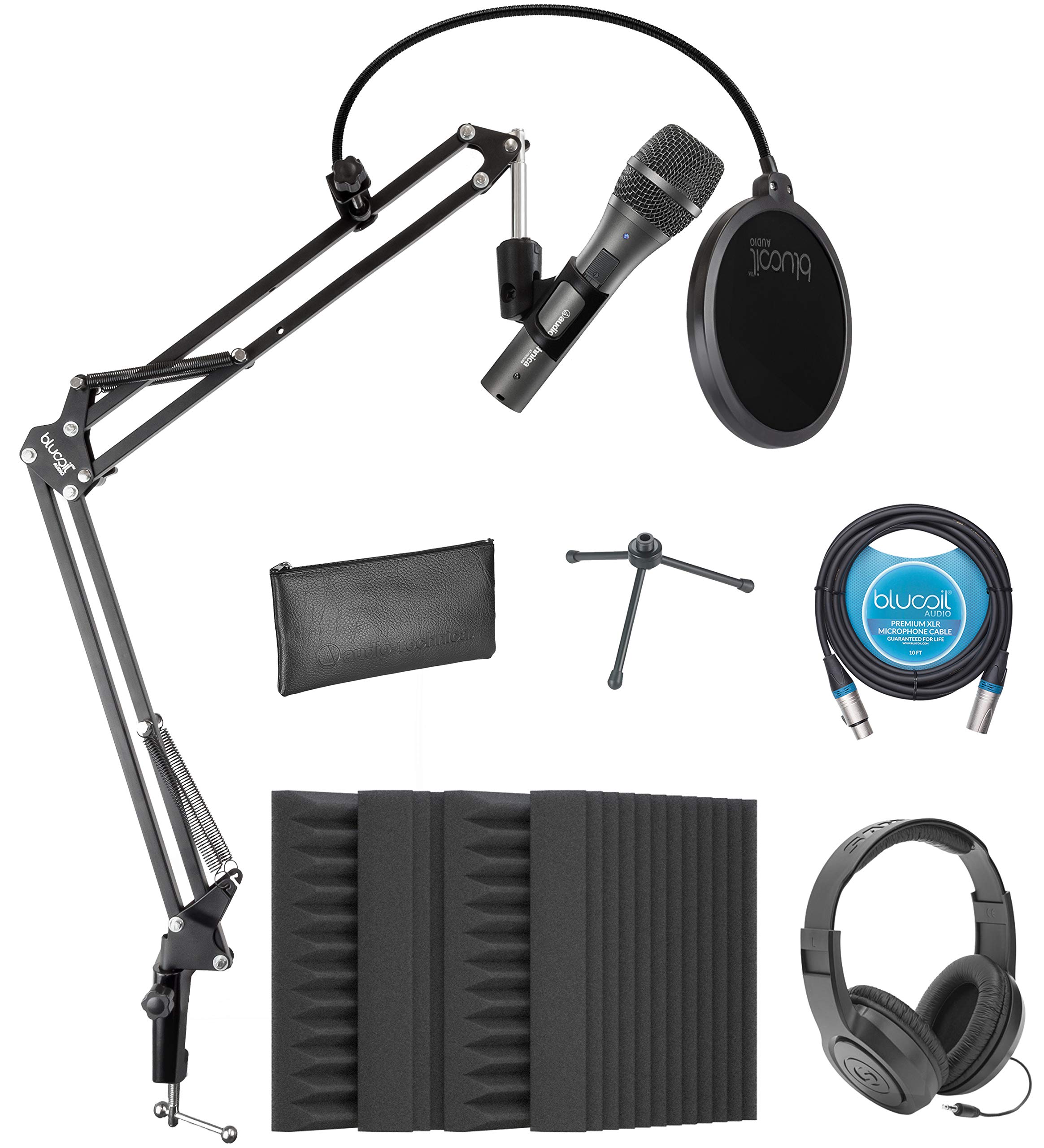 Buy Audio-Technica AT2005USB Cardioid Dynamic USB/XLR Microphone Bundle ...