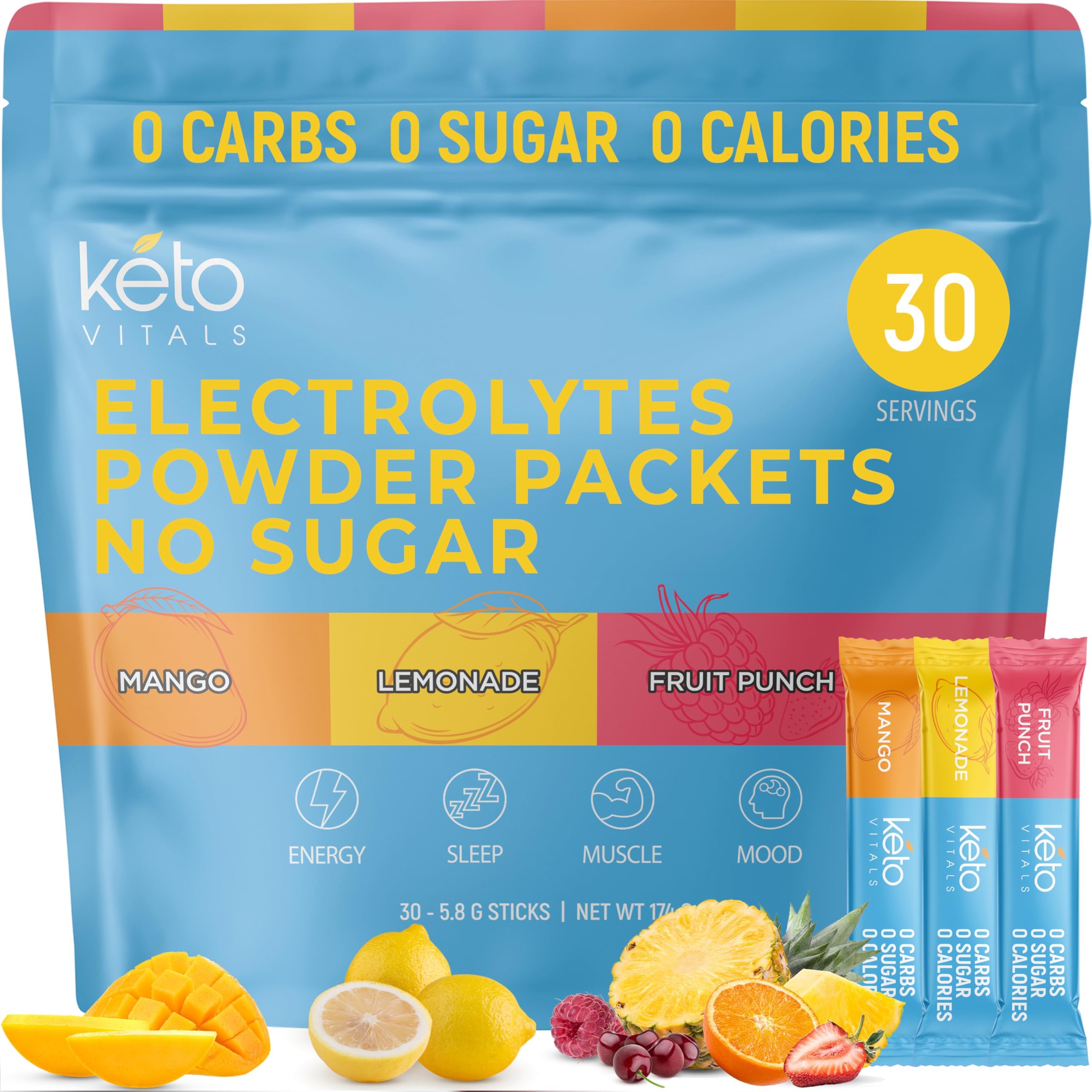 Amazon.com: Real Ketones BHB Exogenous Ketones Drink Mix Packets Keto ...