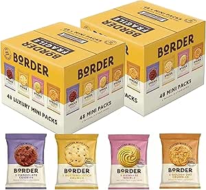 Border 4 Varieties Crafted Biscuits - Pack of 2 x 48 Mini Multipacks ...