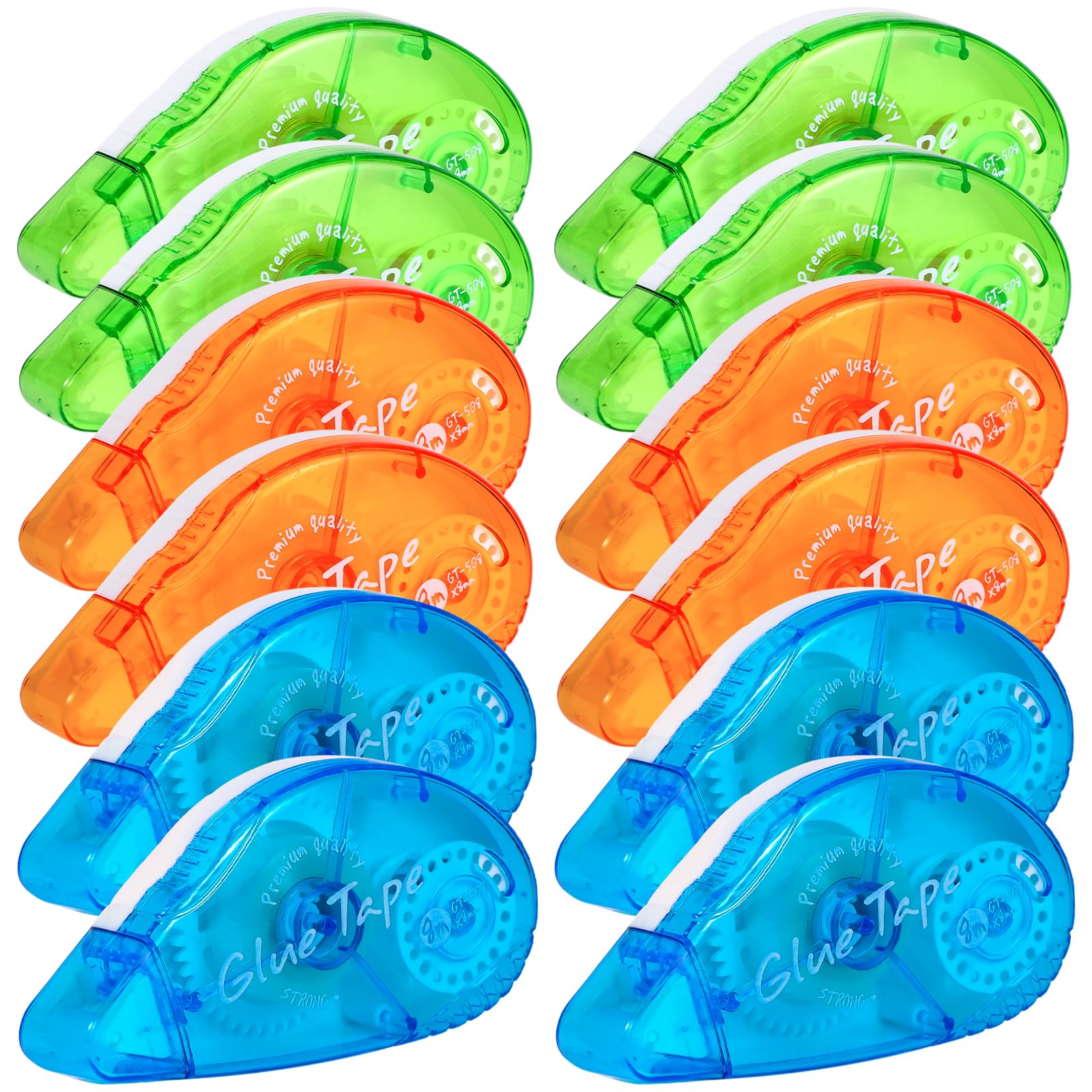 12 Pack Double Sided Tape Roller, Craft Glue Tape Roller Scrapbooking ...