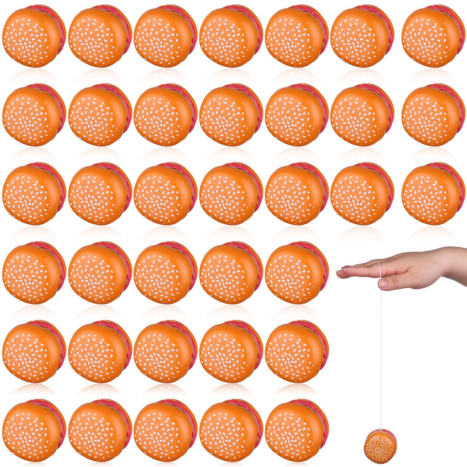Amazon.com: 36 Pcs Hamburger Yo Yo Toys Bulk Plastic Yo Yo Toys Auto ...
