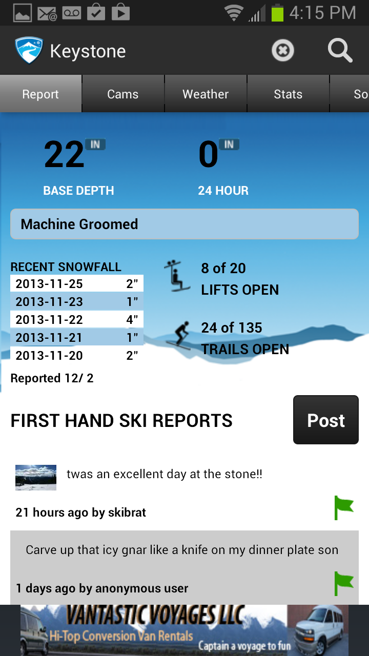 Ski & Snow Report - App on Amazon Appstore