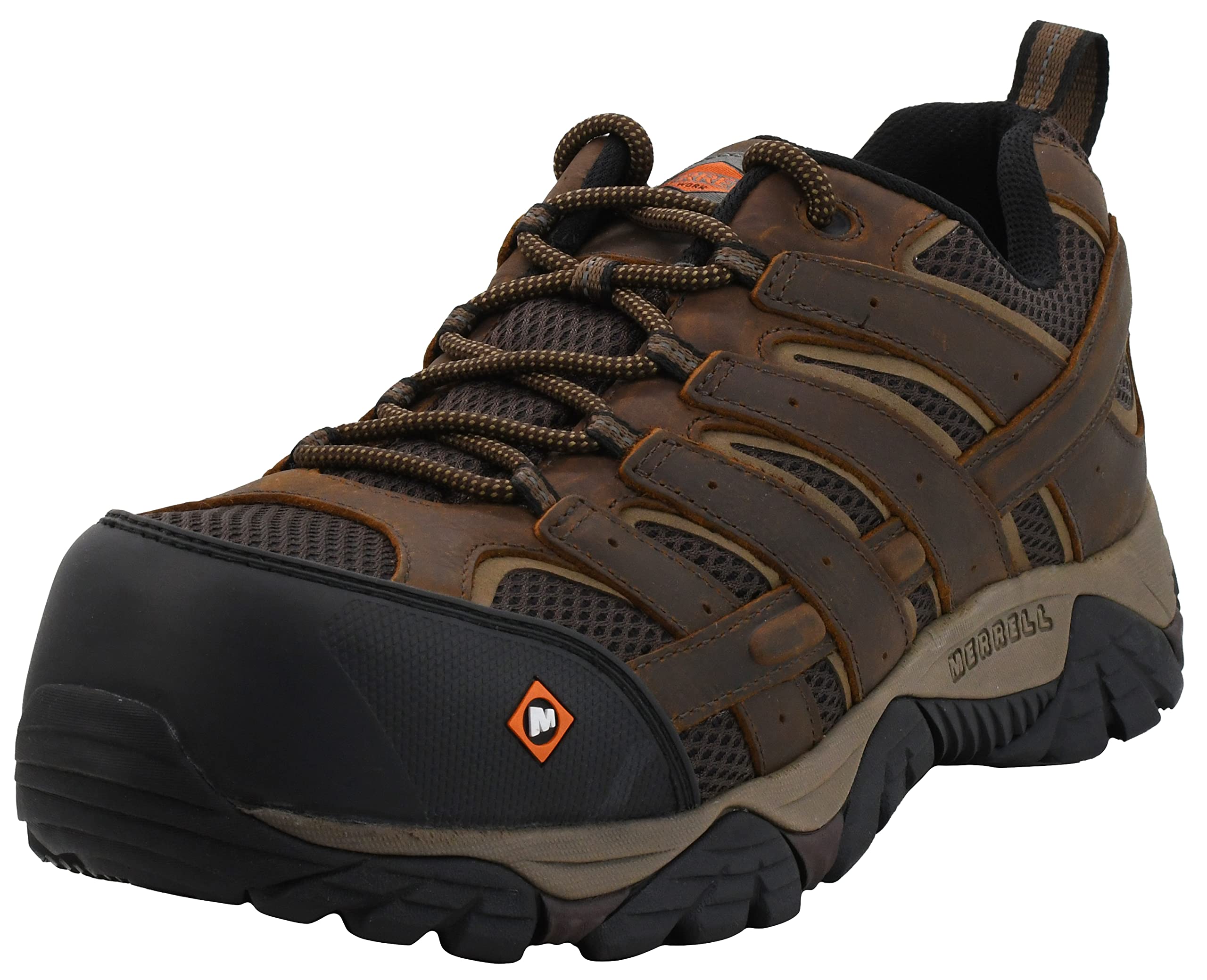 Snapklik.com : Work Mens Moab Vertex Vent Composite Toe Seal Brown 10 M US