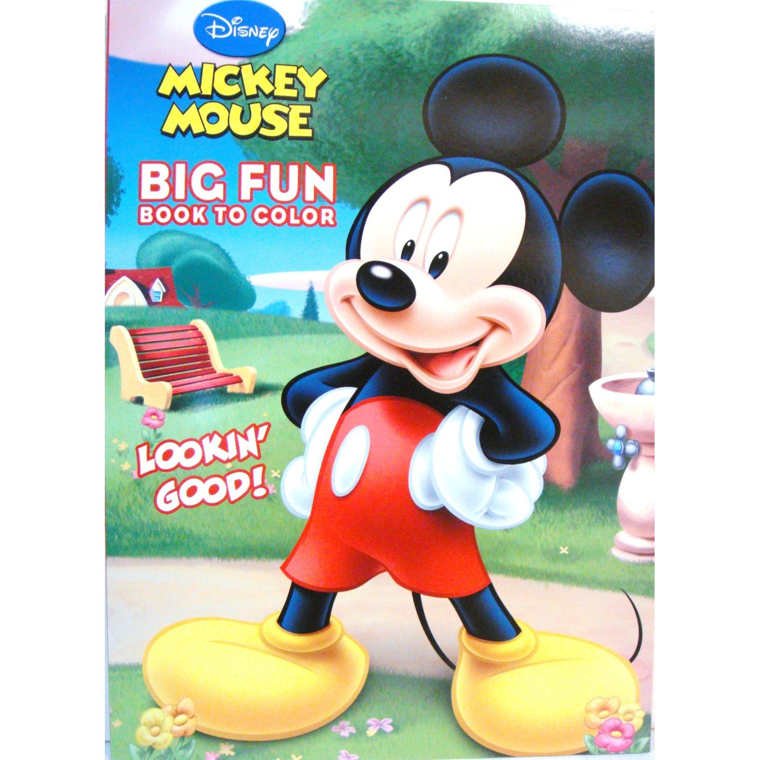 Mickey Mouse Big Fun Book to Color - Mickey Mouse Coloring Book: Amazon ...