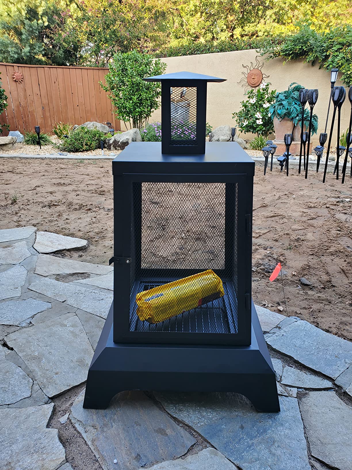 $22/mo - Finance Large Fire Pits Wood Burning 44'' High Chimineas Fire ...