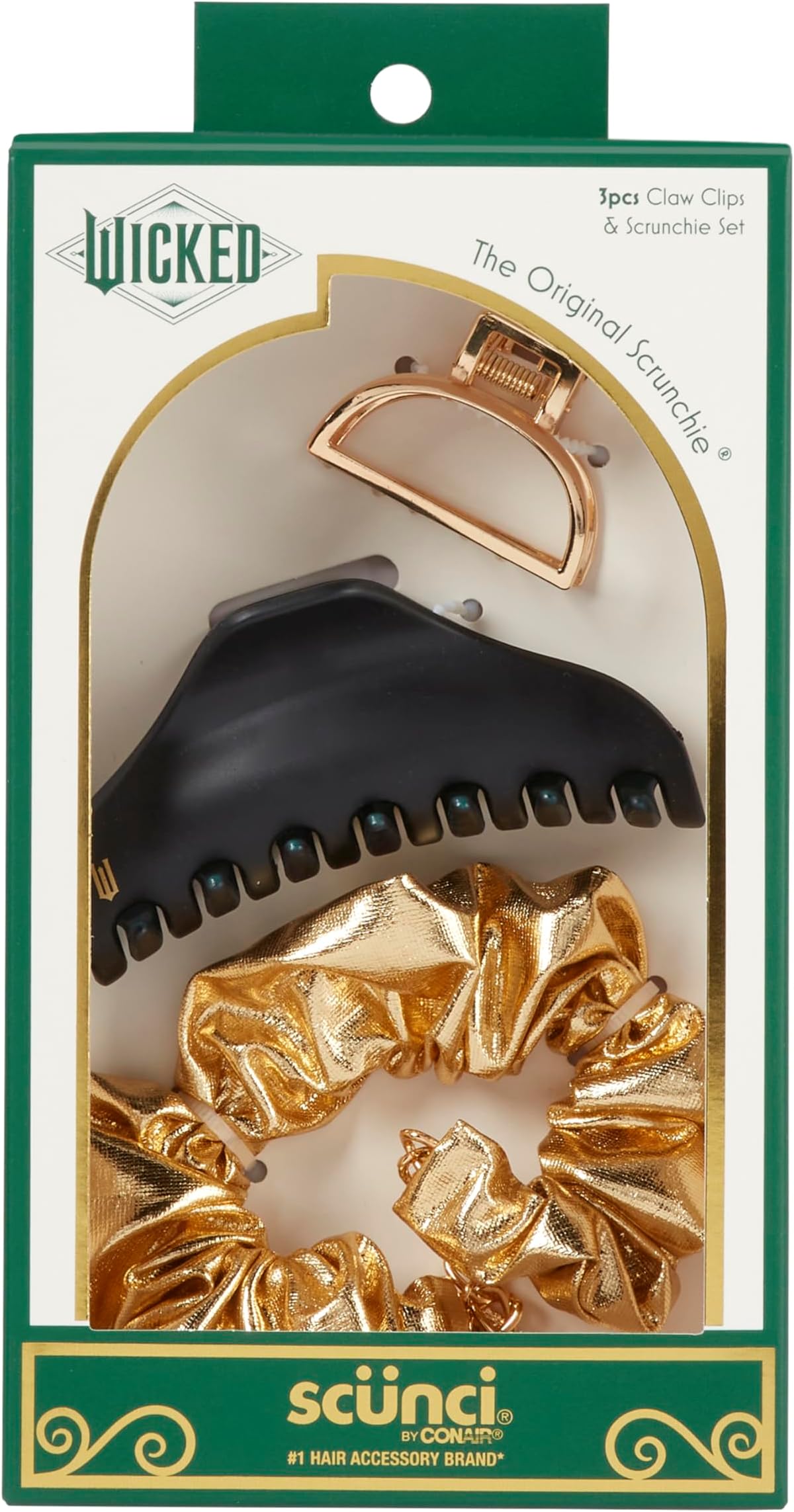 Amazon.com : Wicked 3PK Claw Clip & Scrunchie set - hair clips - gift ...