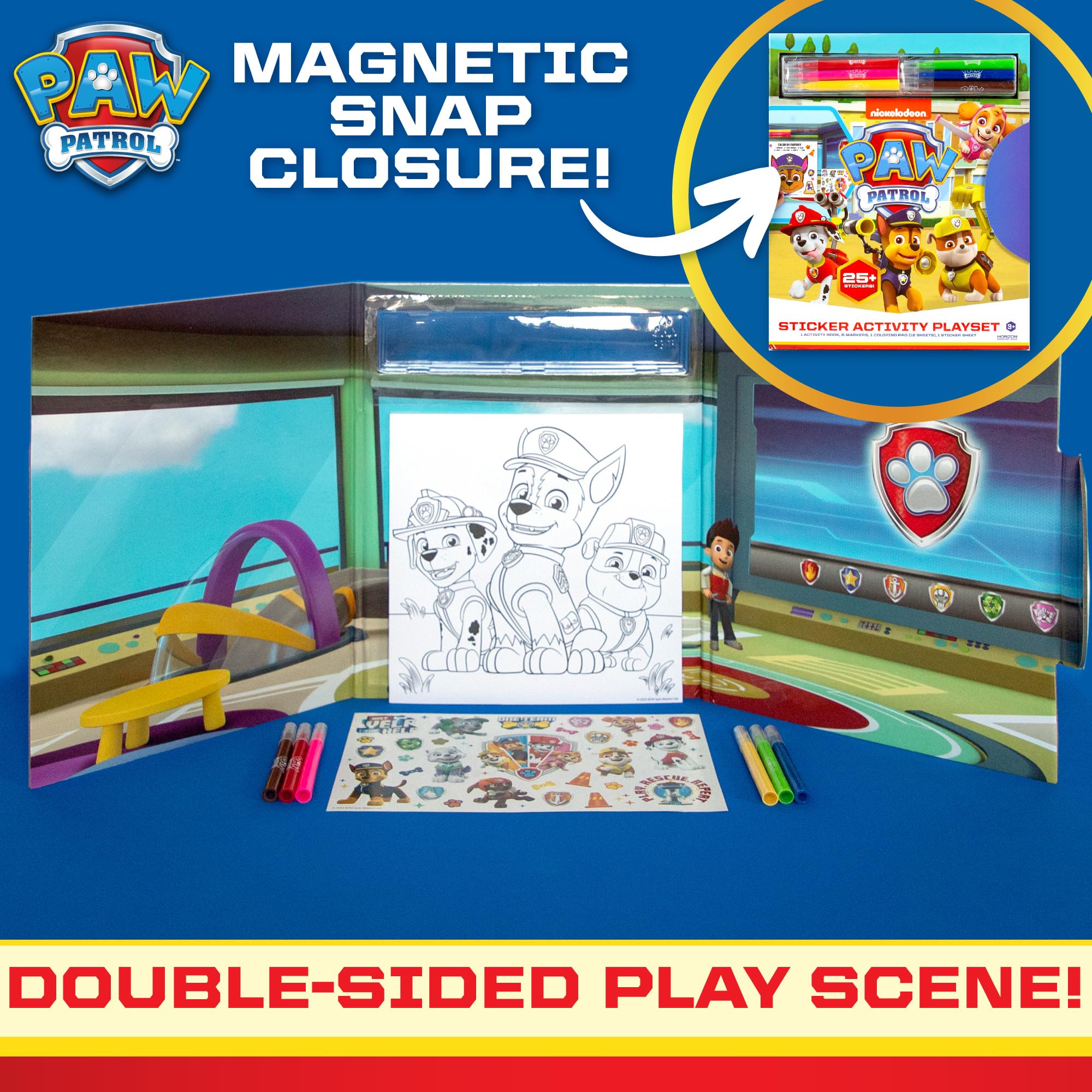 Snapklik.com : Paw Patrol Sticker Activity Playset, Over 25 Reusable ...