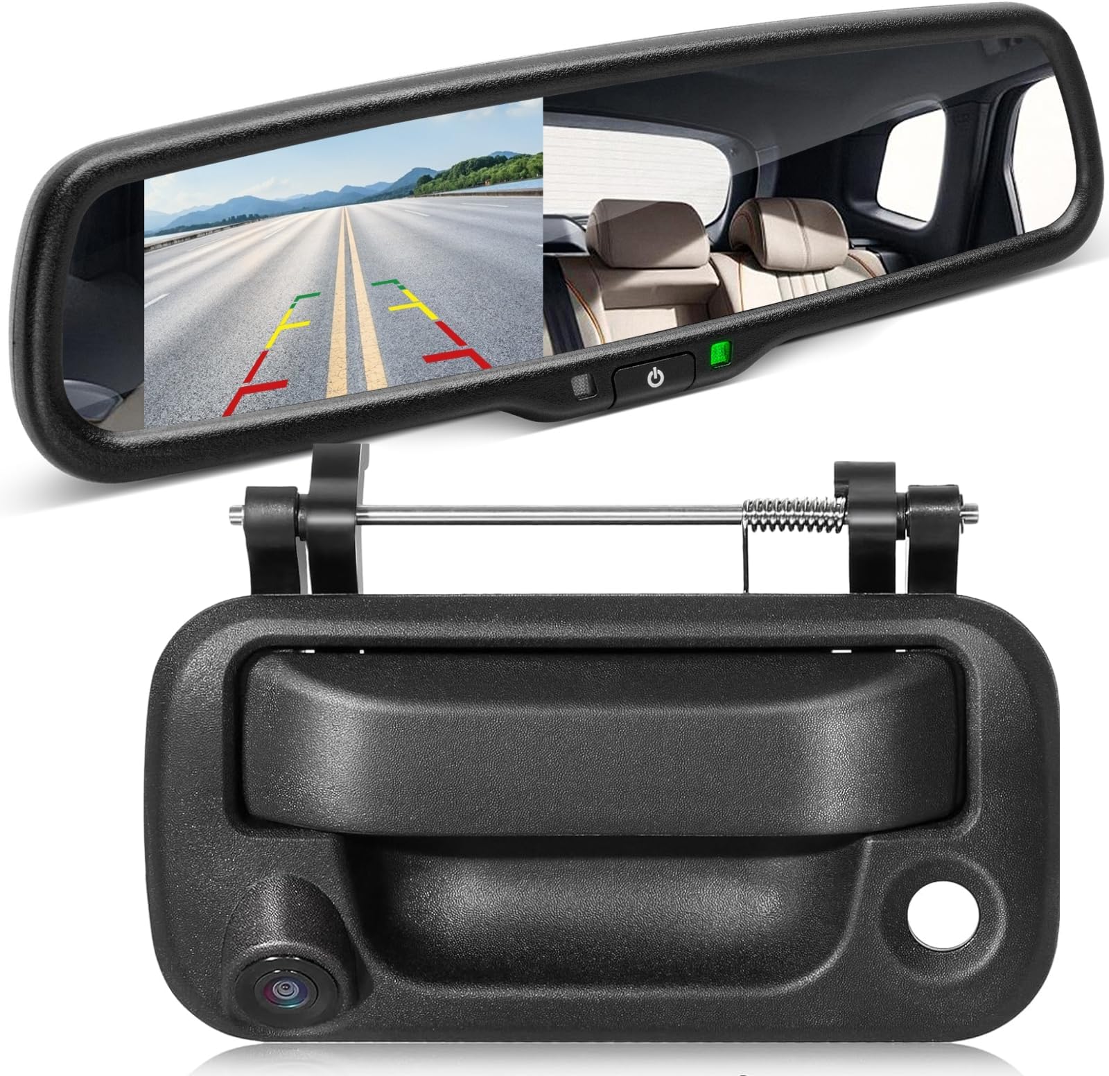 Amazon.com: EWAY Tailgate Latch Handle Backup Reverse Camera with 4.3 ...