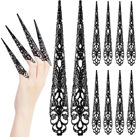 Amazon.com: ANCIRS 10 Pack Finger Nail Tip Claw Rings, Ancient Queen ...