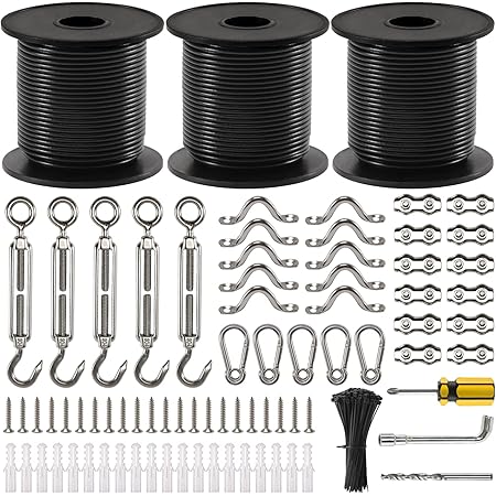 Amazon.com : String Lights Hanging Kit,Globe String Lights Suspension ...