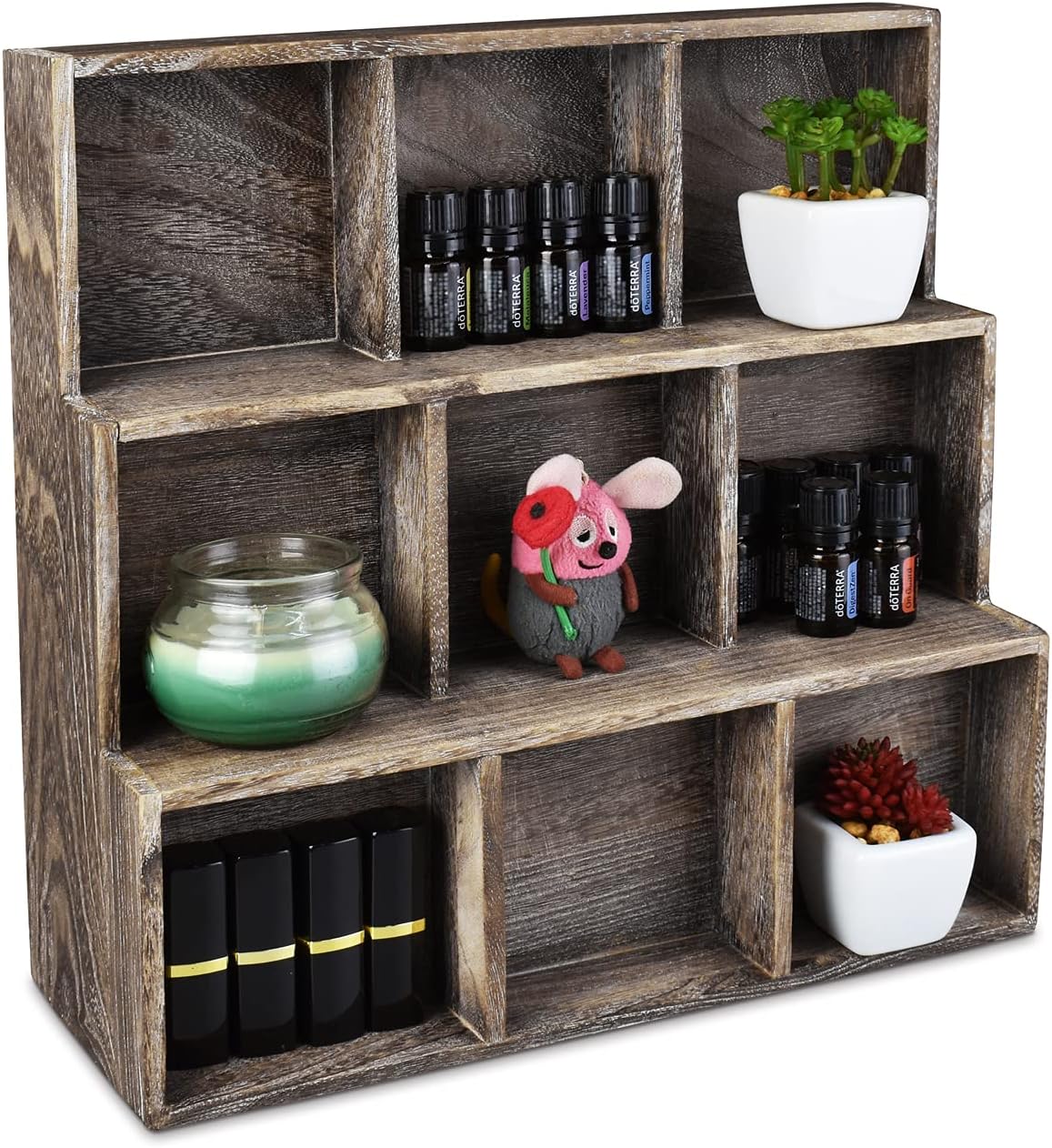 Amazon.com: Ikee Design Wooden Multi-Slot Shelf Display-Stylish Wood ...