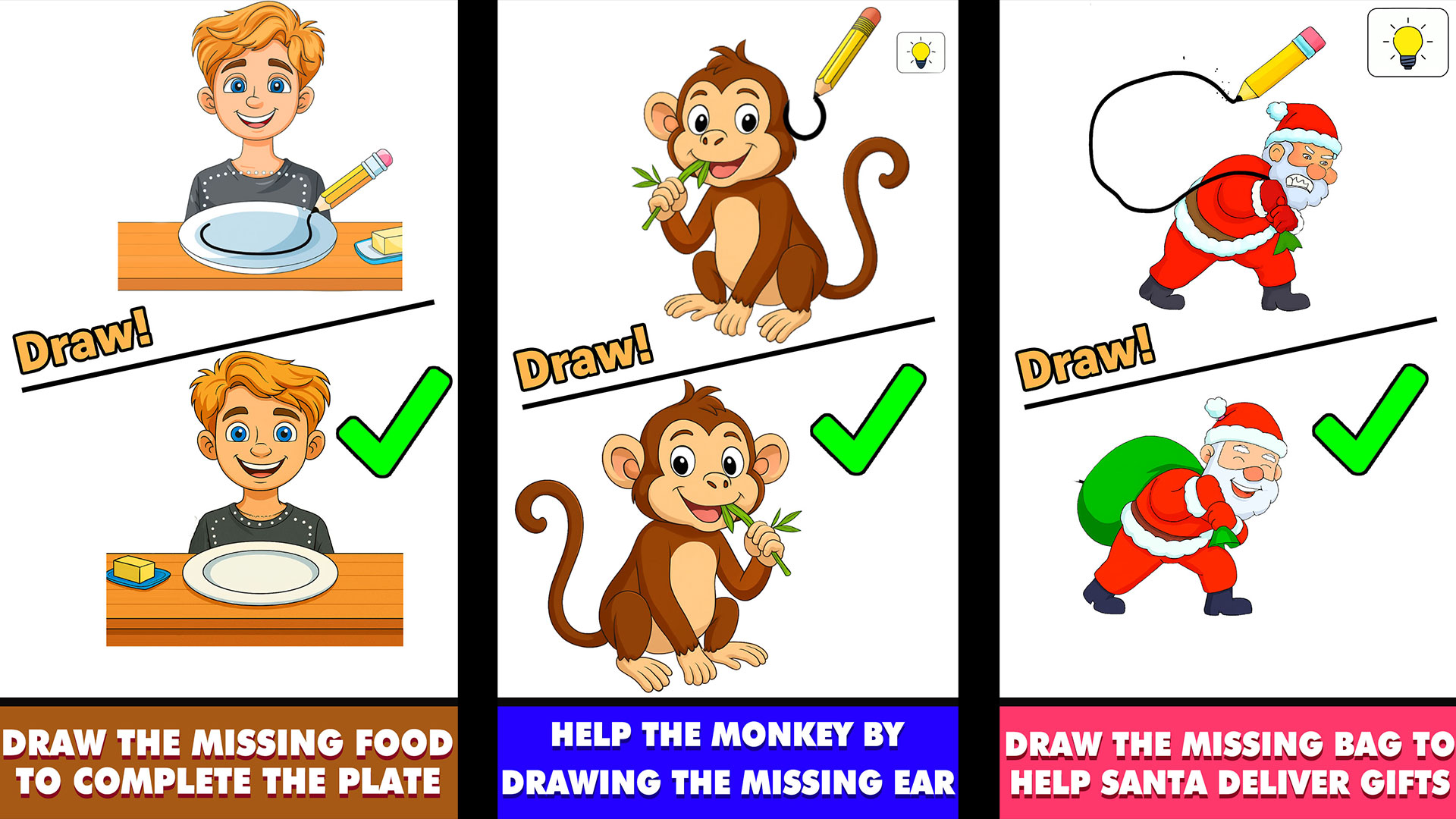 Draw One Part Puzzle Master 3D – DOP Challenge Funny Drawing Logic Game ...