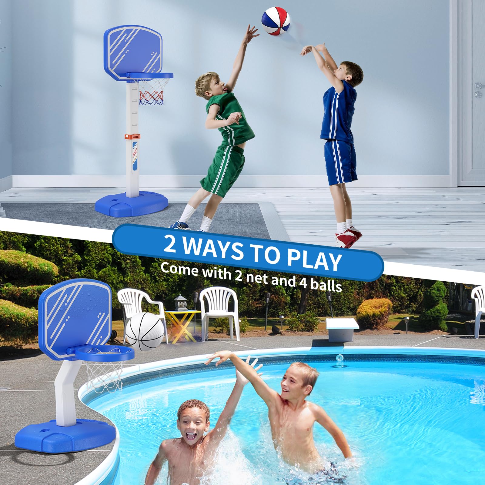 Snapklik.com : Pool Basketball Hoop, Poolside Basketball Hoop For ...