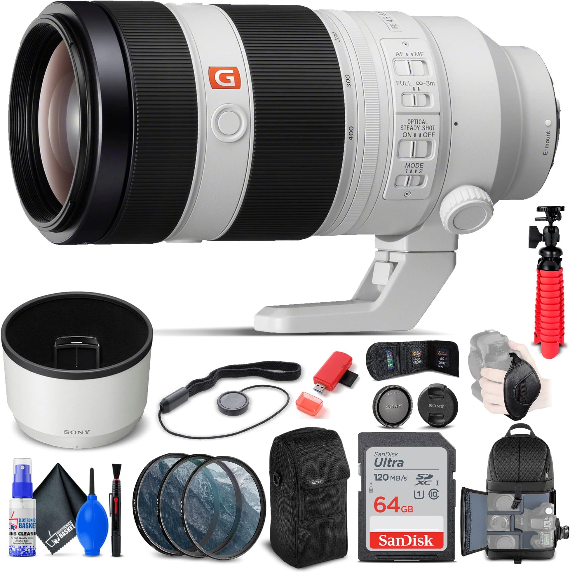 Amazon.com : Sony FE 100-400mm f/4.5-5.6 GM OSS Lens (SEL100400GM ...