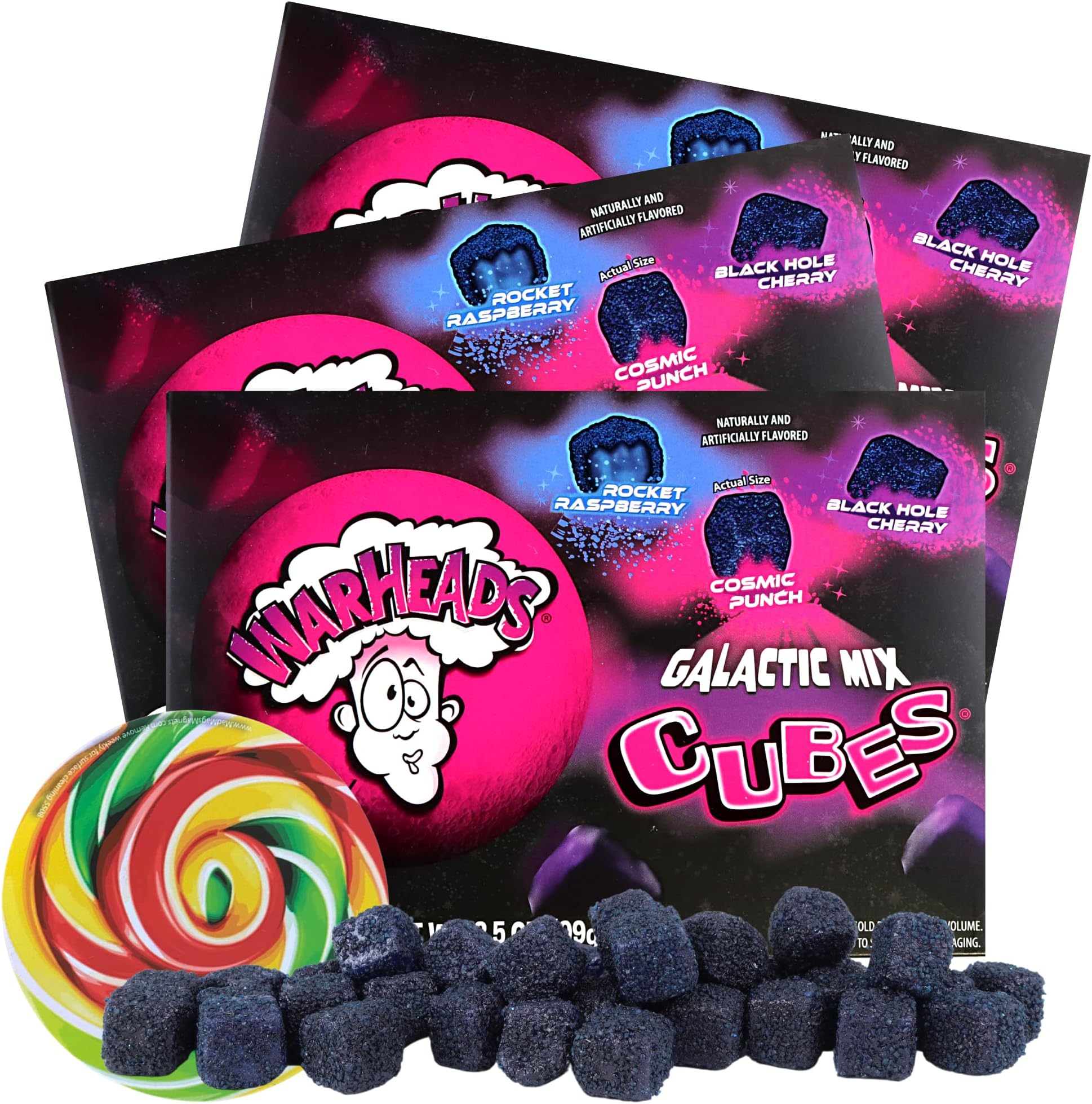 Amazon.com: Extreme Sour Chewy Candy Cubes, Individual Packets for ...