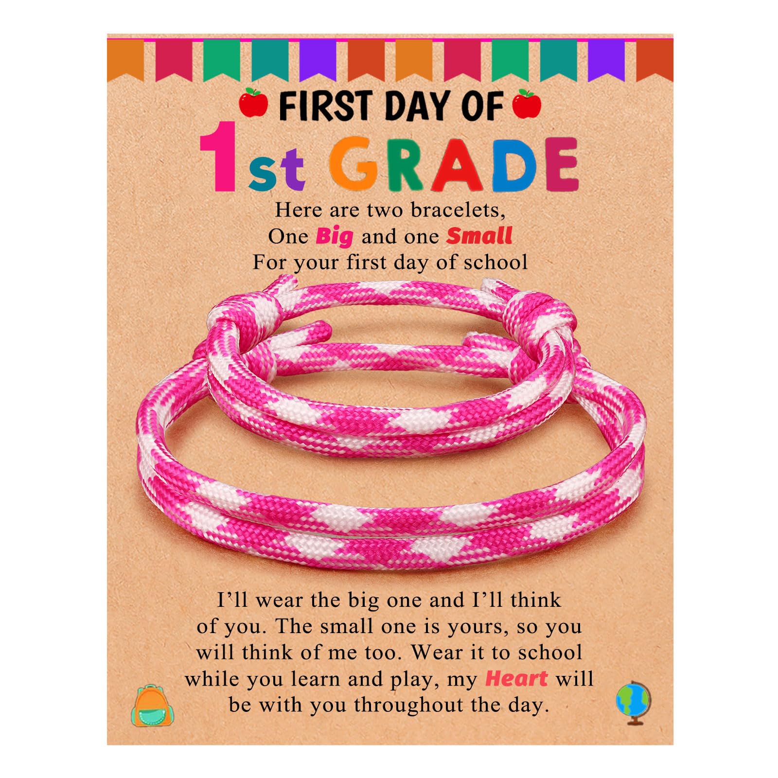 Snapklik.com : First Day Of First 1st Grade Bracelet Mommy And Me ...