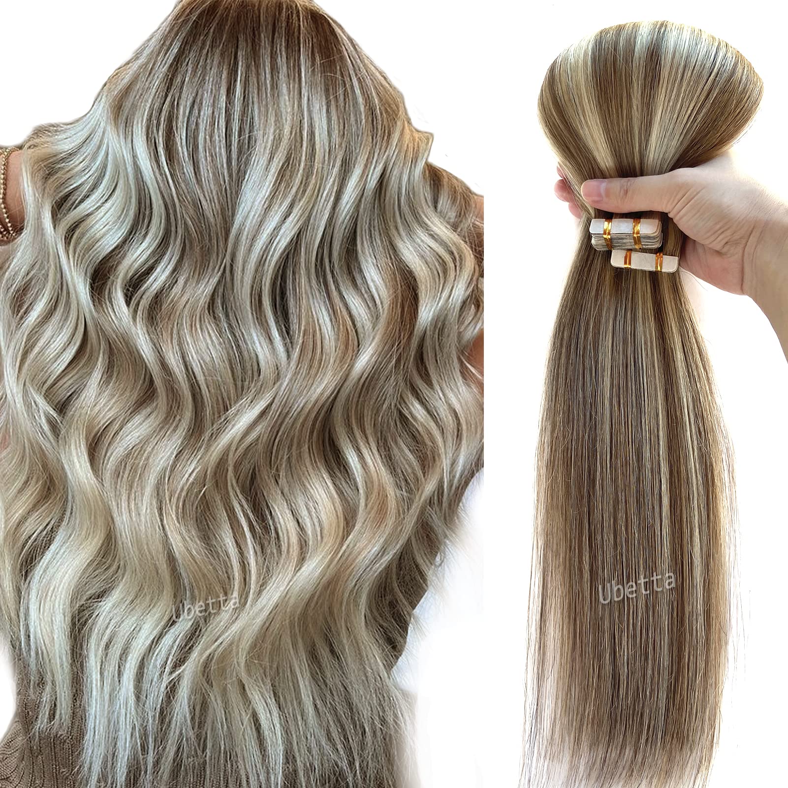 Platinum Blonde And Brown Highlights