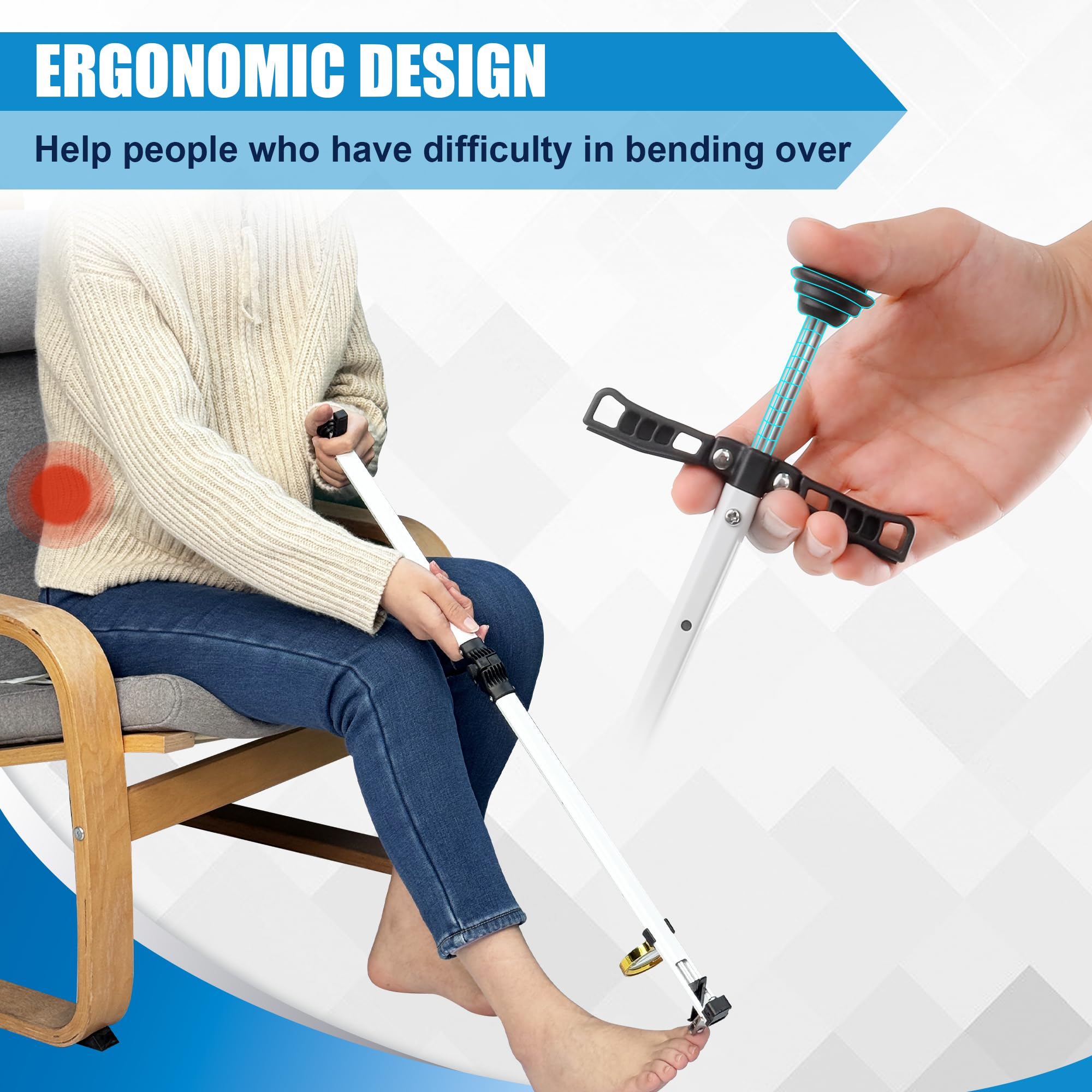 Snapklik.com : Long Handled Toenail Clippers Wide Jaw Opening, Free ...