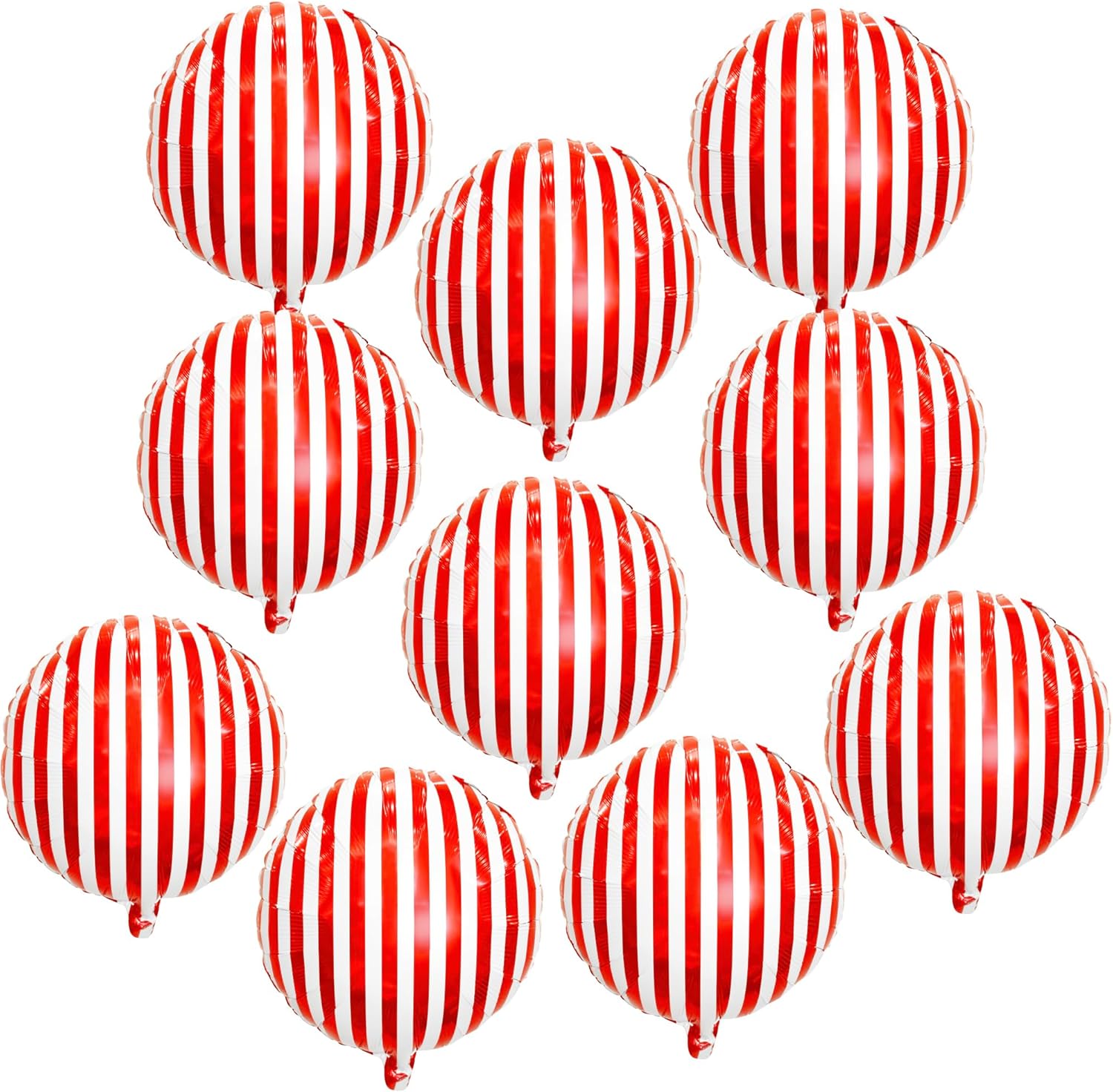 Amazon.com: KatchOn, Red and White Striped Balloons - 18 Inch, Pack of ...