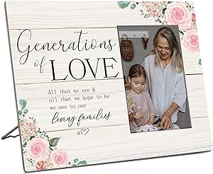 Amazon.com - KLYTINK Generations Of Love Grandparents Picture Frames ...