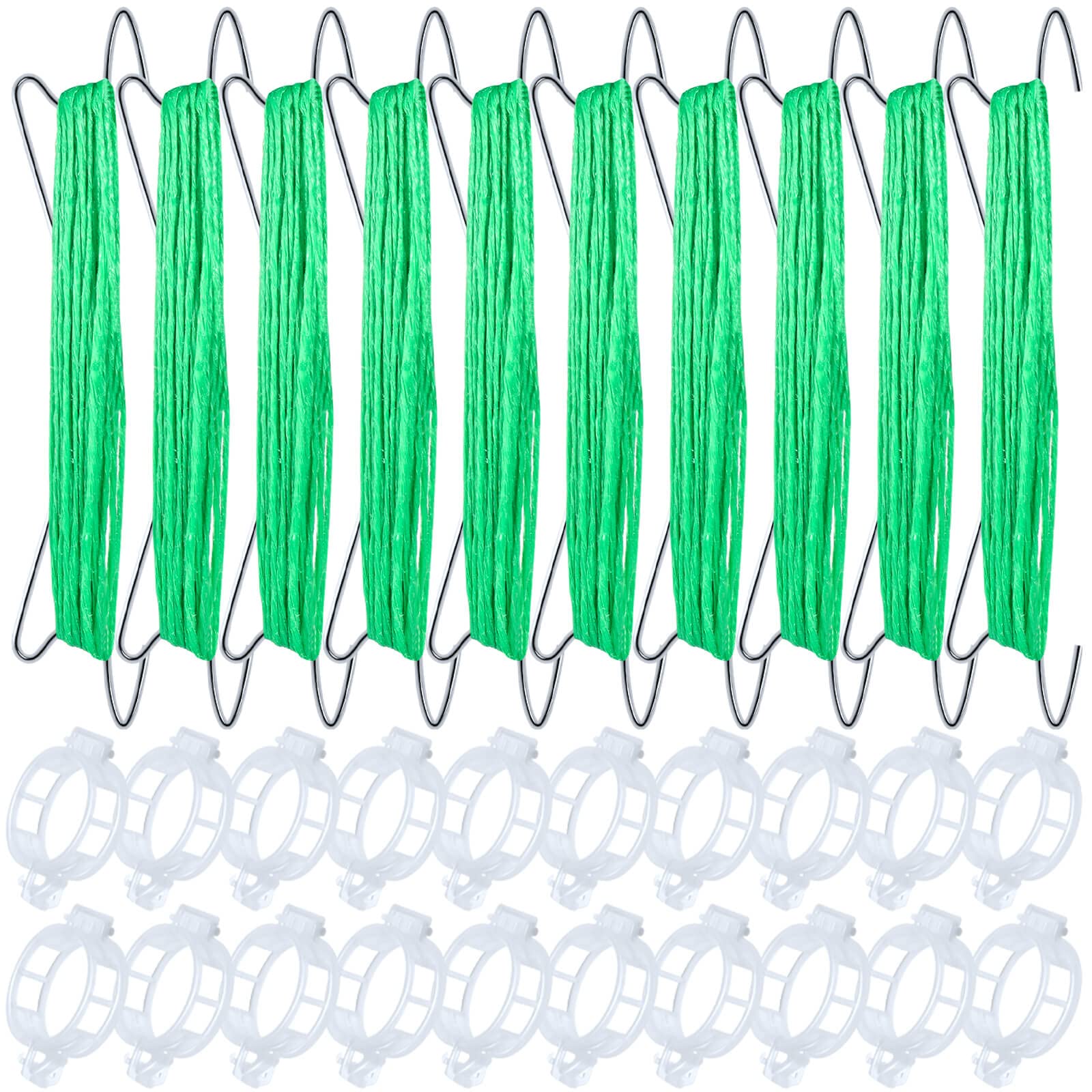 Amazon.com: 30Pcs Tomato Hooks with String, Tomato Support Hooks ...