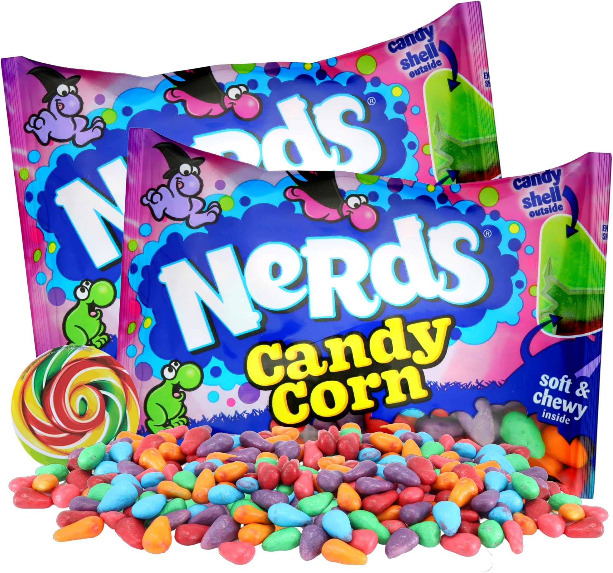 Amazon.com : Candy Corn, Chewy with Crunchy Shell, Assorted Halloween ...