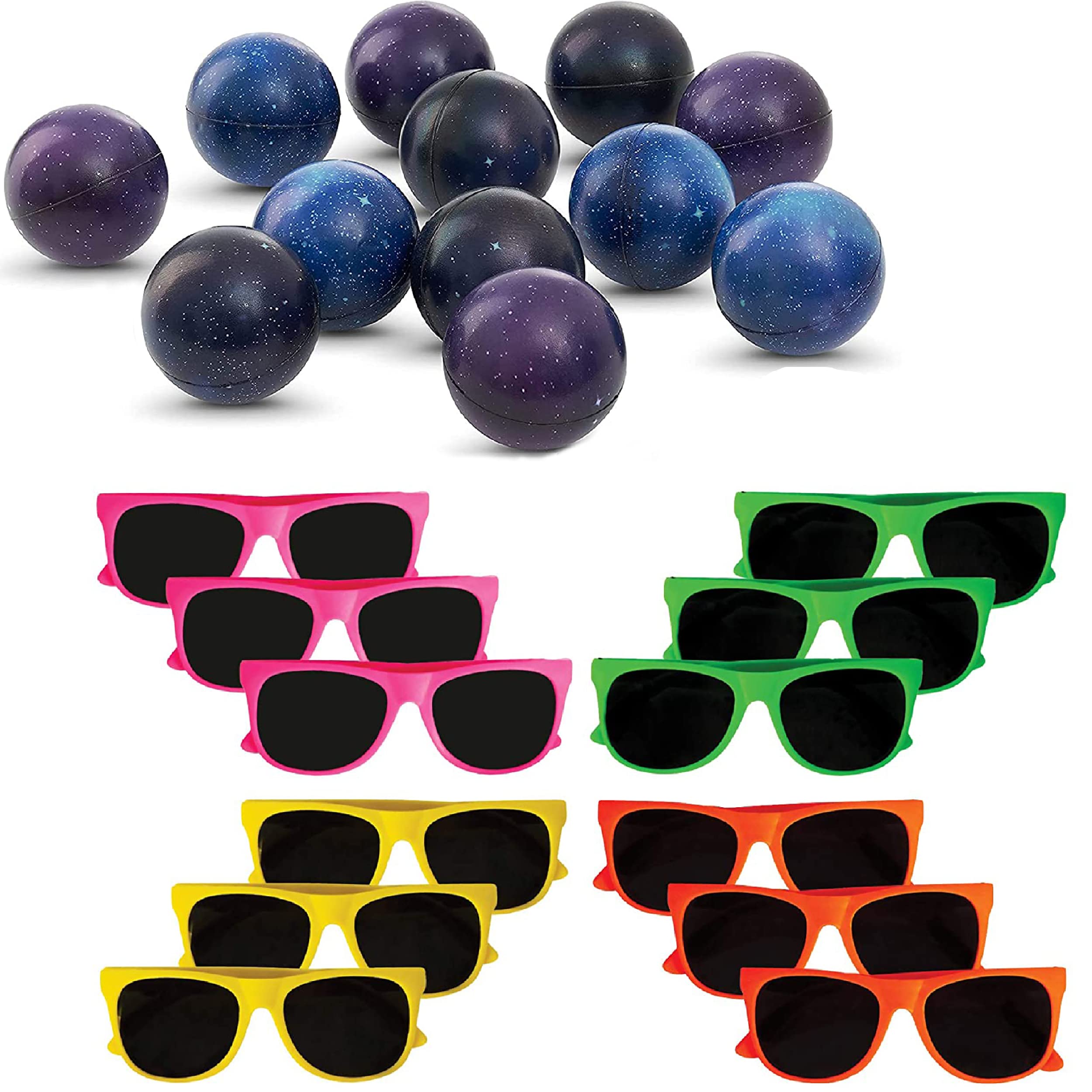 Neliblu Kids Sunglasses Party Favors 80’s Style Sun Glasses for Beach ...