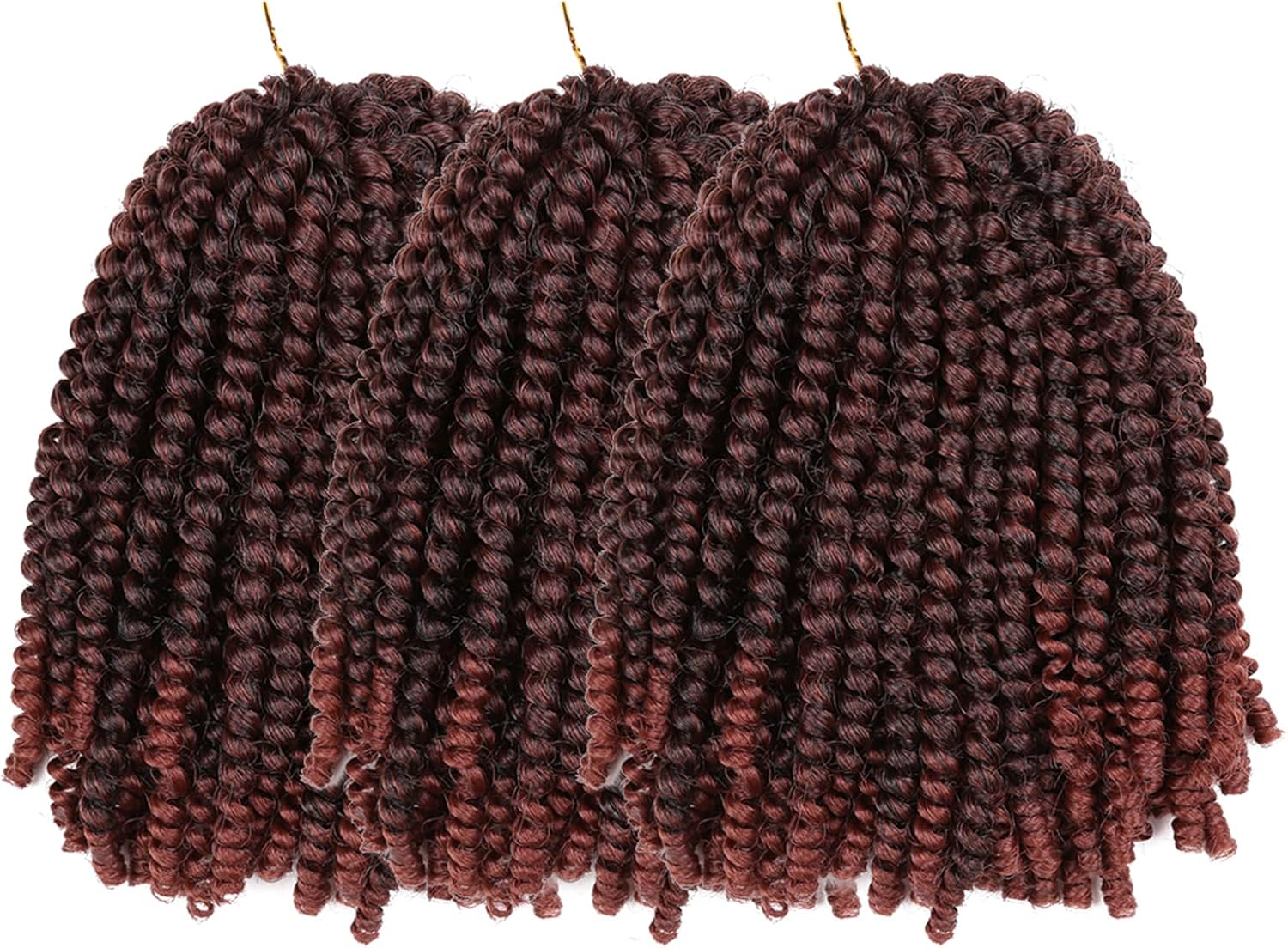 Melisay 3 Pack Spring Twist Vlecht Haar 8 inch Gehaakte Vlechten Afro ...